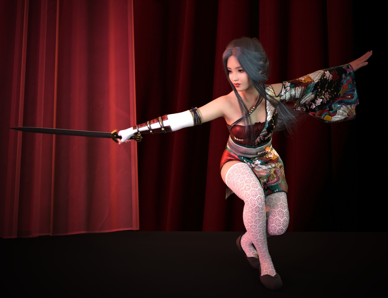 Sword Mastery Poses for Genesis 9 | Daz 3D
