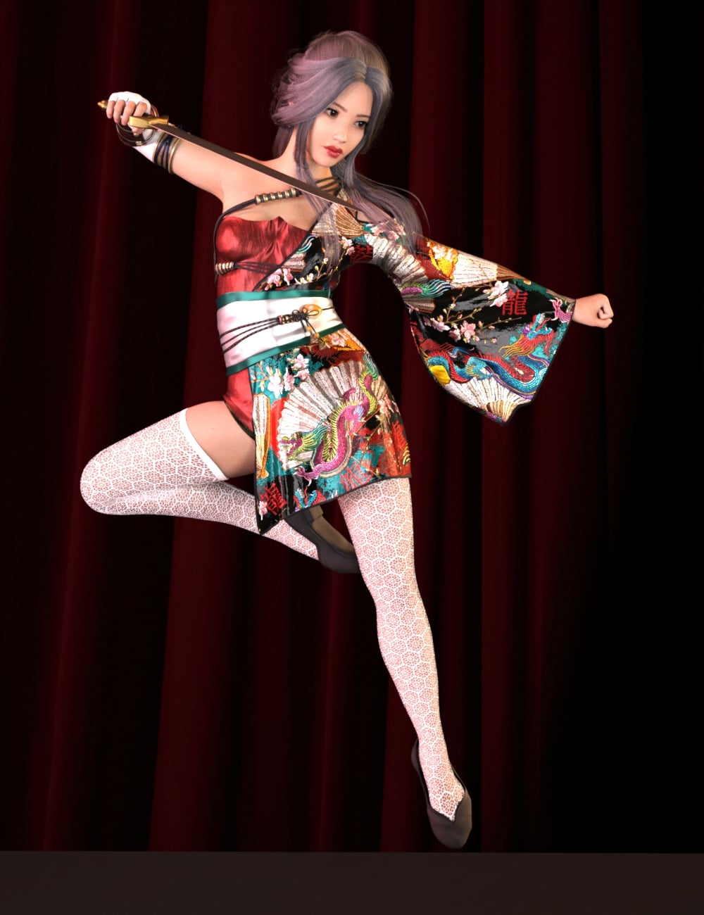 Sword Mastery Poses for Genesis 9 | Daz 3D