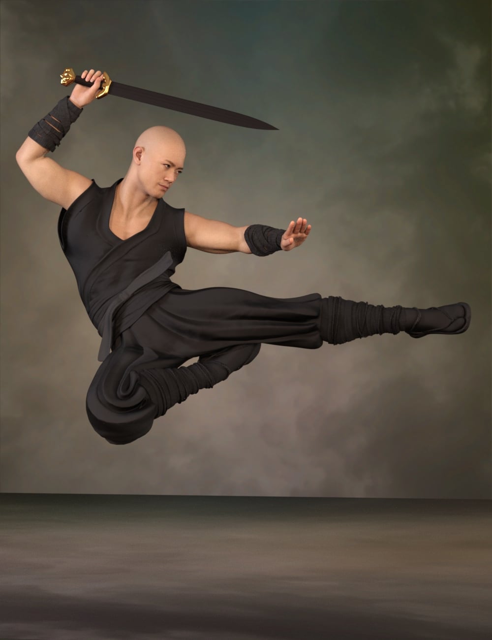 Sword Mastery Poses for Genesis 9 | Daz 3D