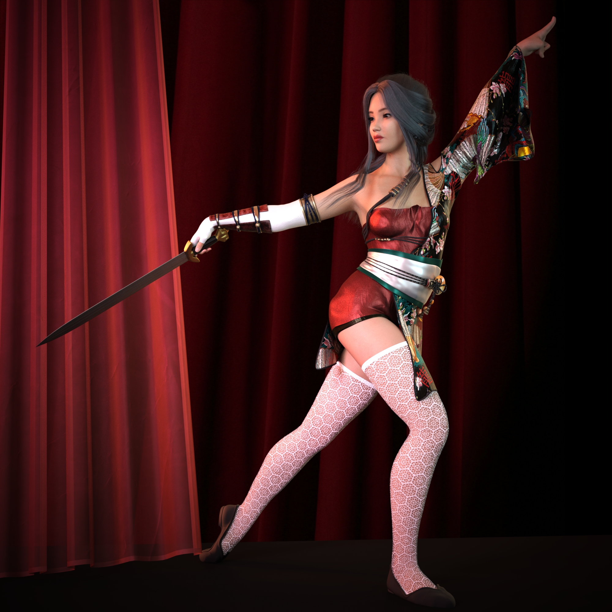 Sword Mastery Poses for Genesis 9 | Daz 3D