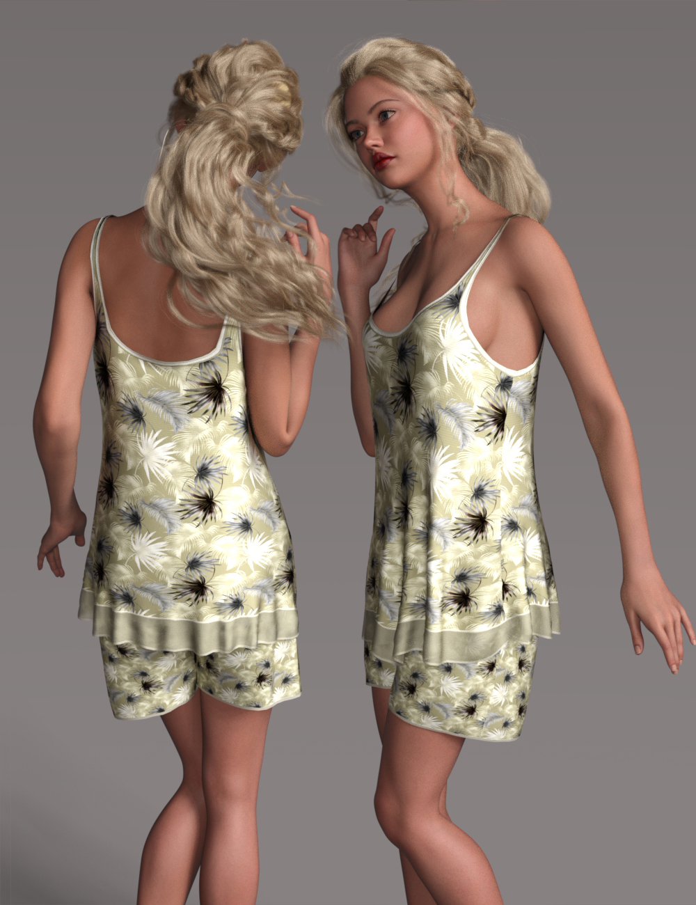 Diverse - Texture Addon for dForce SleepWear | Daz 3D