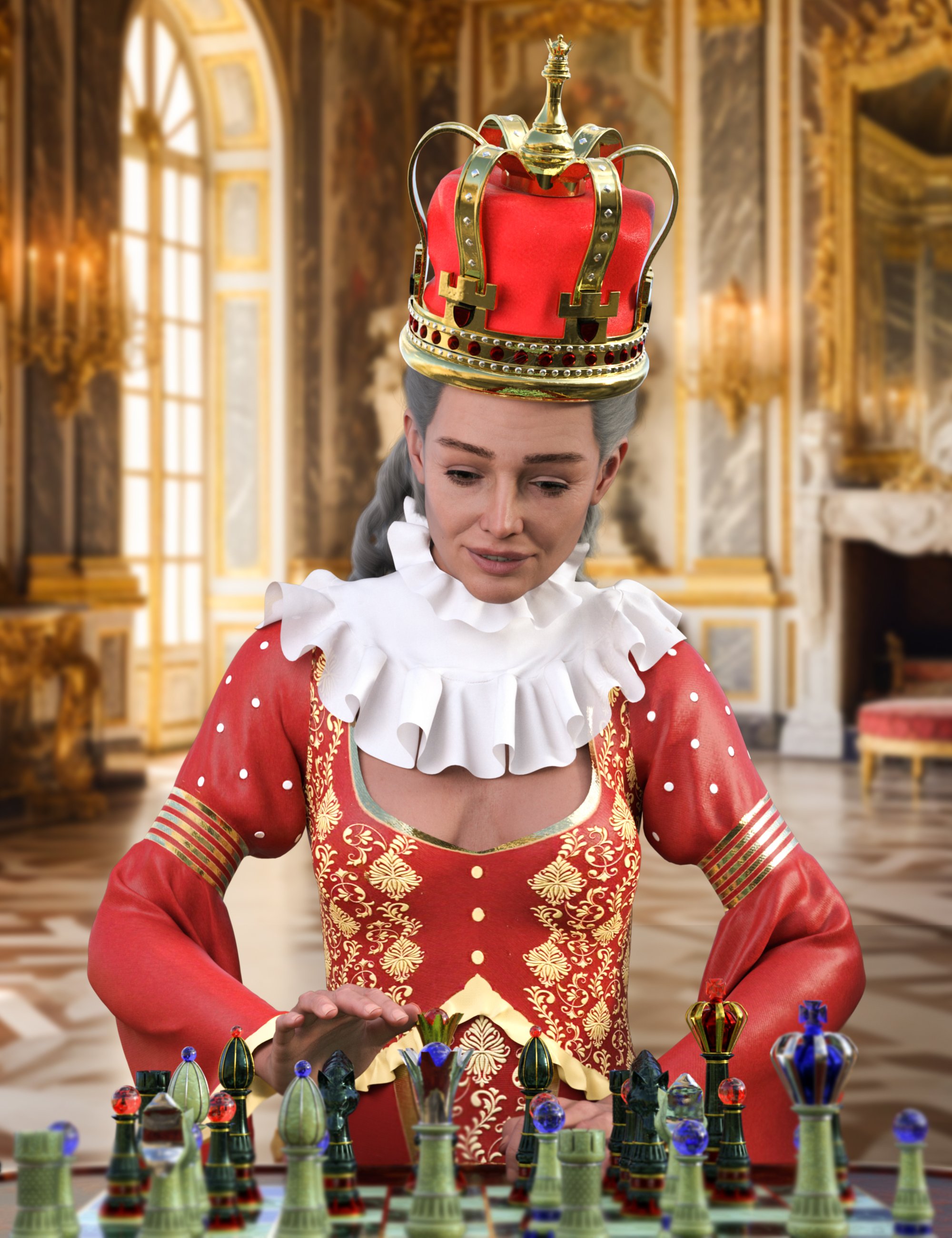 dForce Queen's Gambit Outfit Texture Add-on | Daz 3D