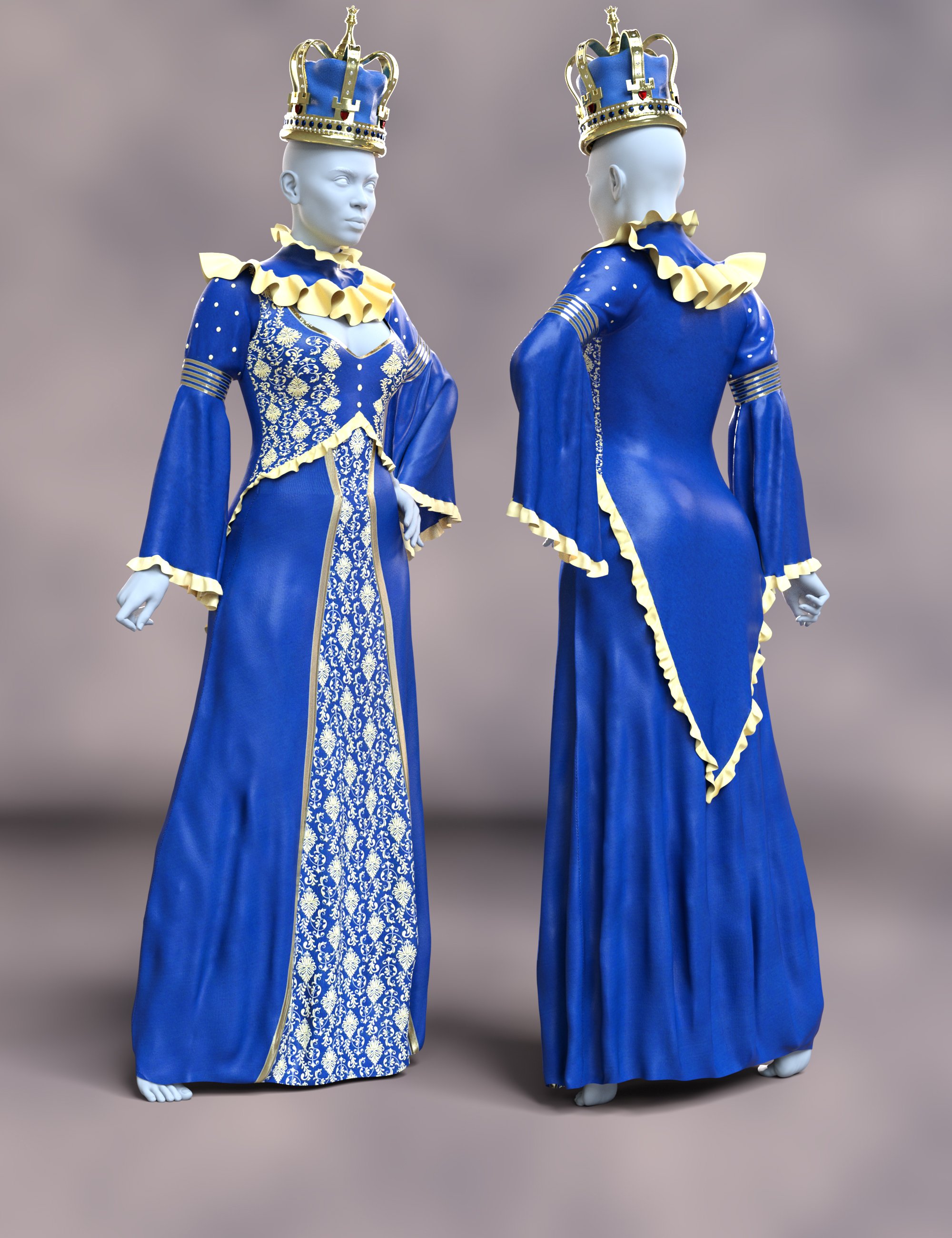 dForce Queen's Gambit Outfit Texture Add-on | Daz 3D