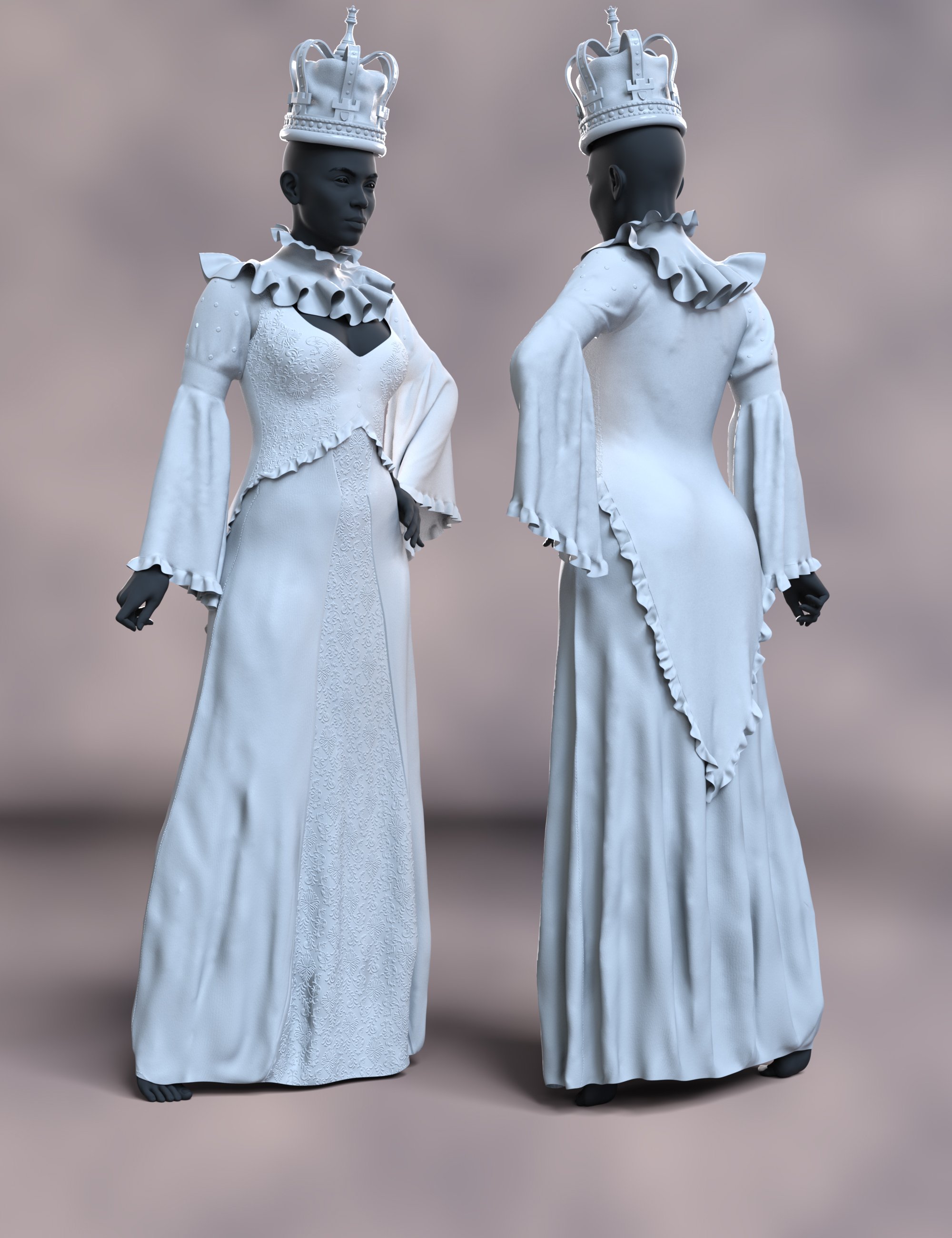 dForce Queen's Gambit Outfit Texture Add-on | Daz 3D