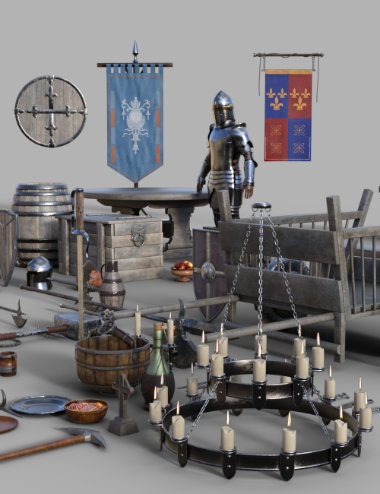 FG Medieval Props Pack | Daz 3D