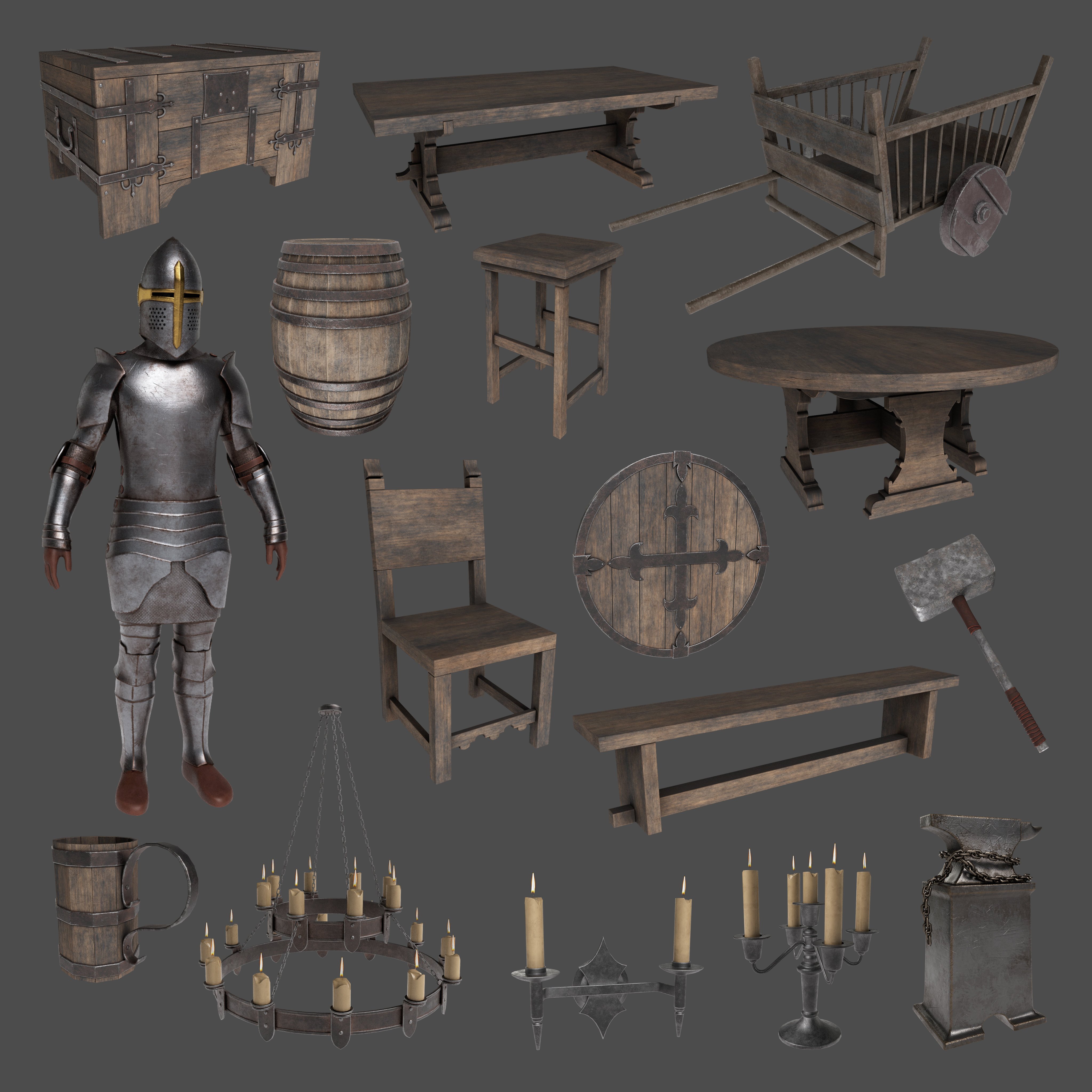 FG Medieval Props Pack | Daz 3D