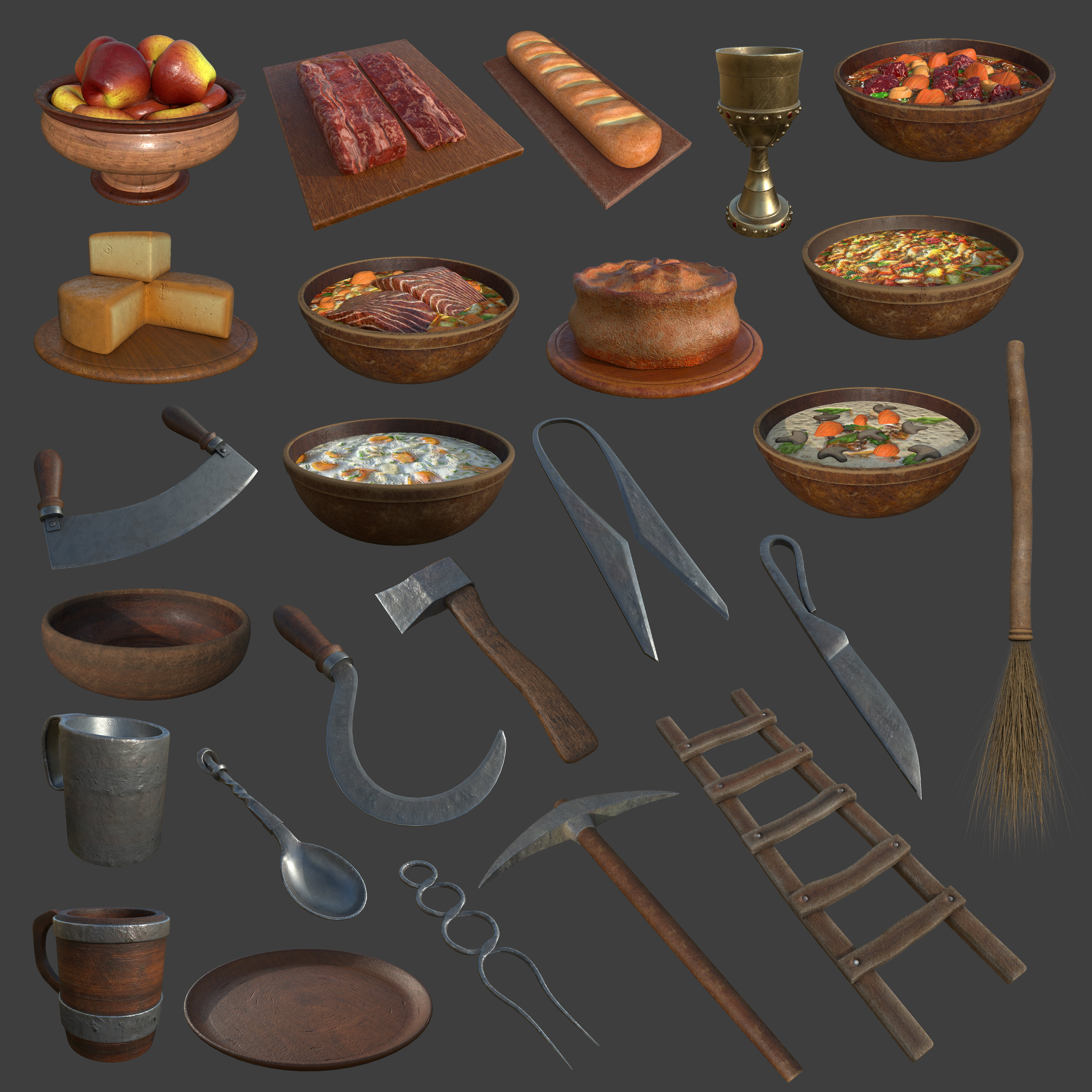 FG Medieval Props Pack | Daz 3D