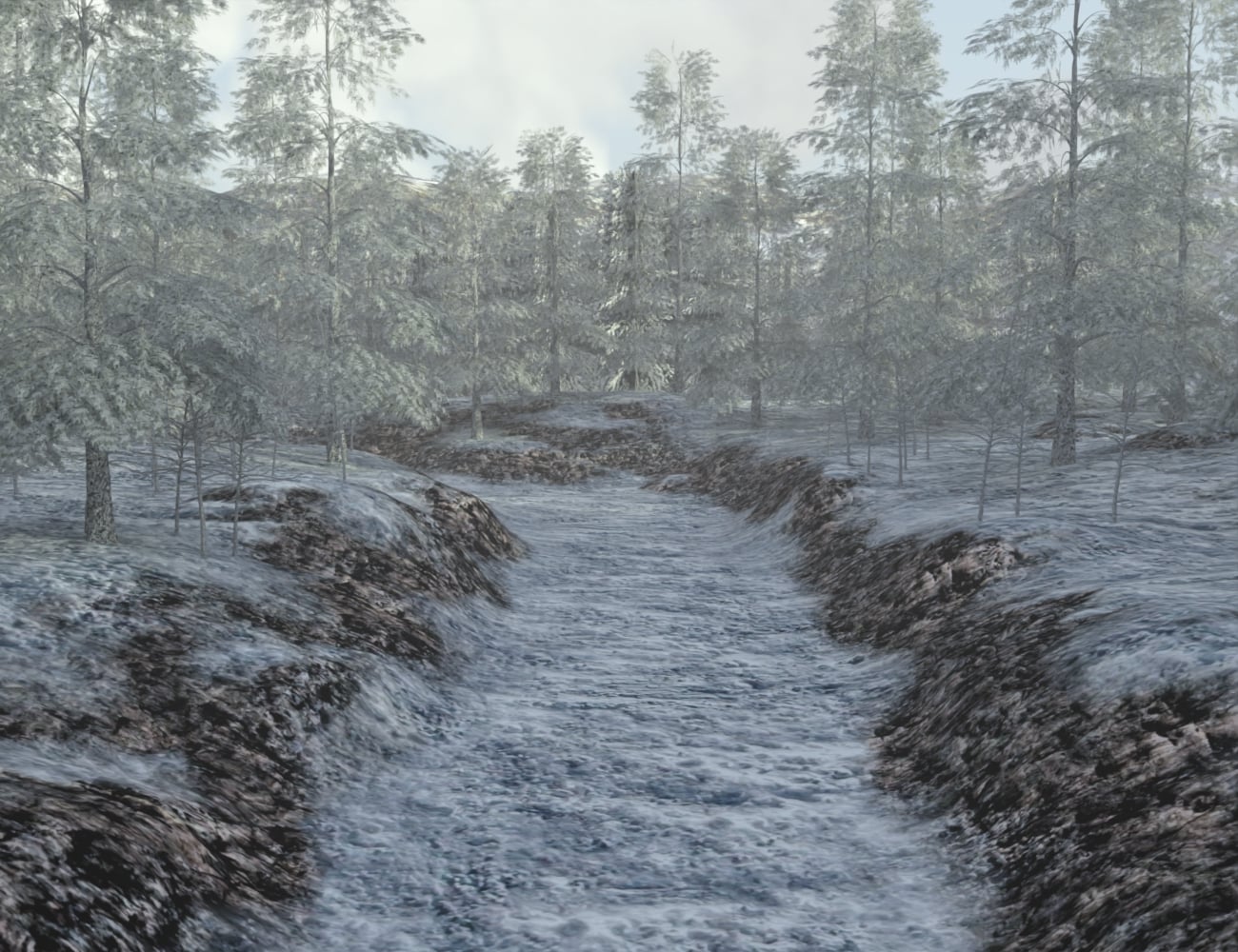 Path Through the Snow | Daz 3D