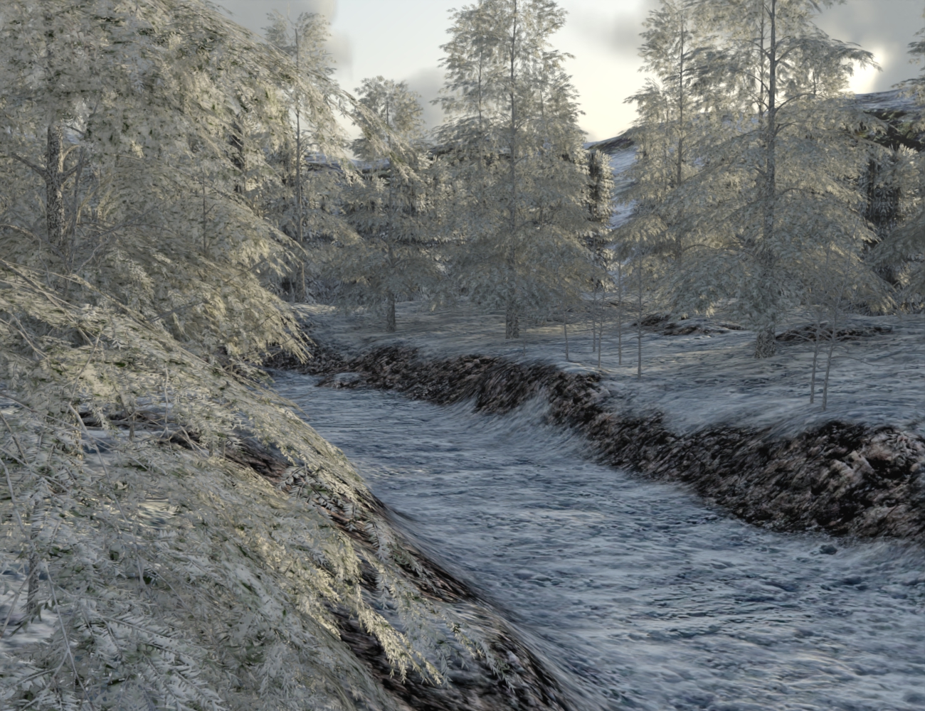 Path Through the Snow | Daz 3D