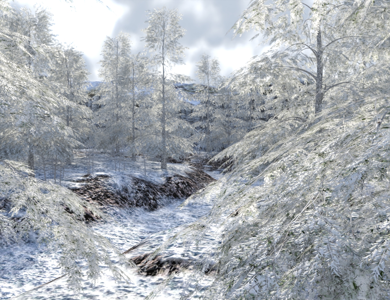 Path Through the Snow | Daz 3D