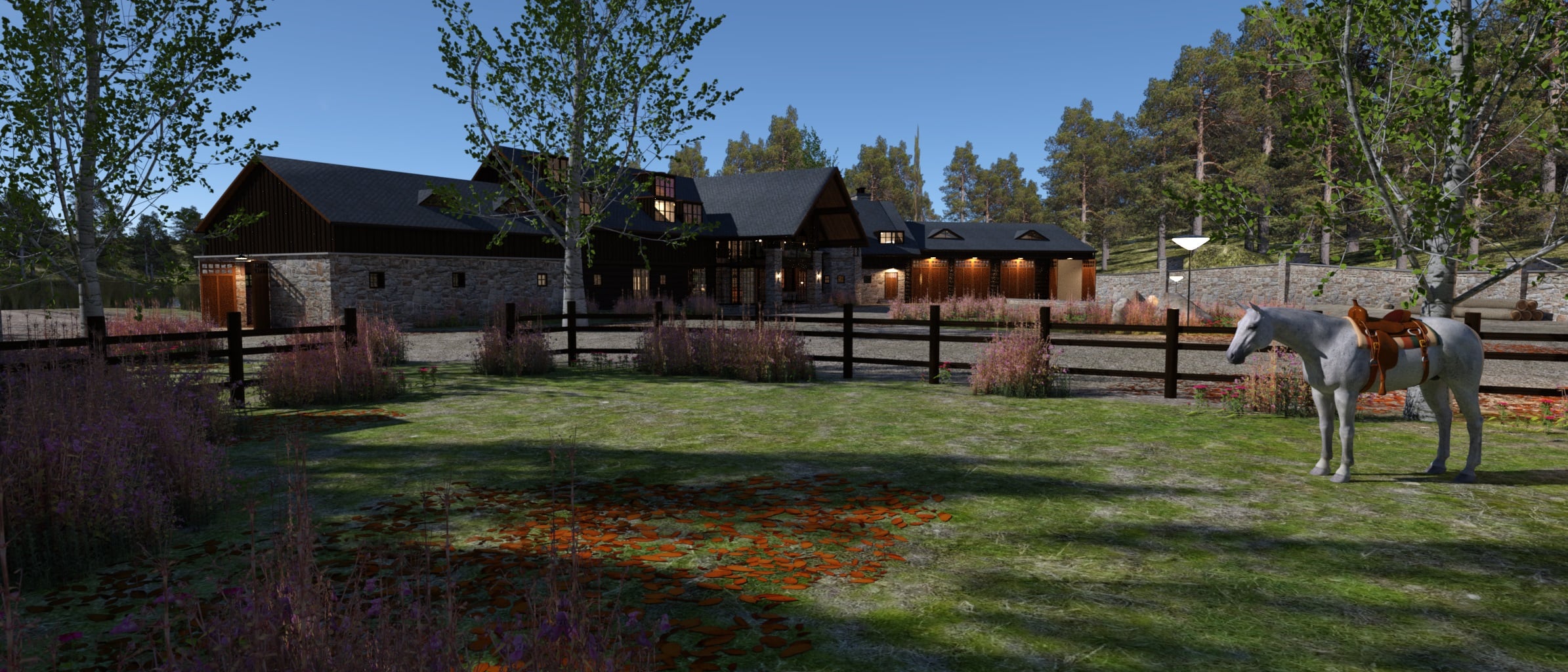 PW Lake Mansion | Daz 3D