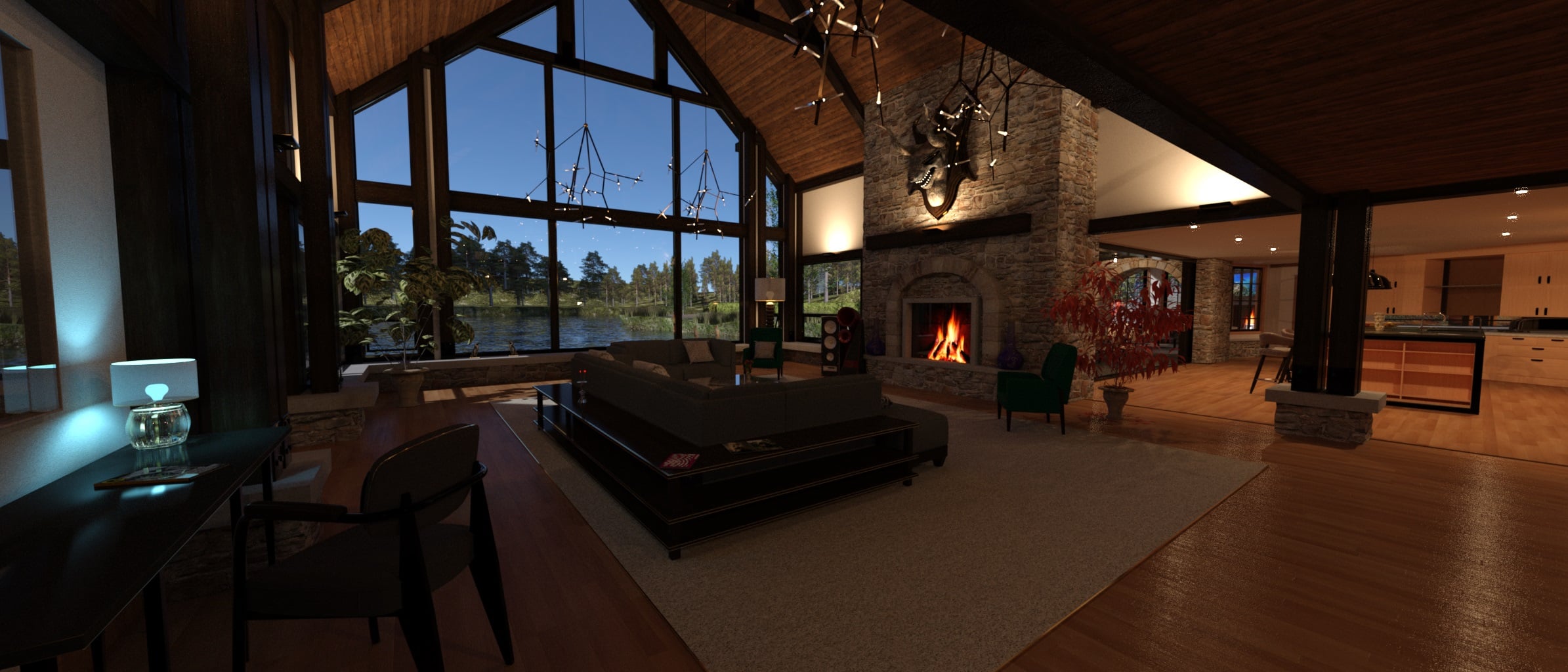 PW Lake Mansion | Daz 3D