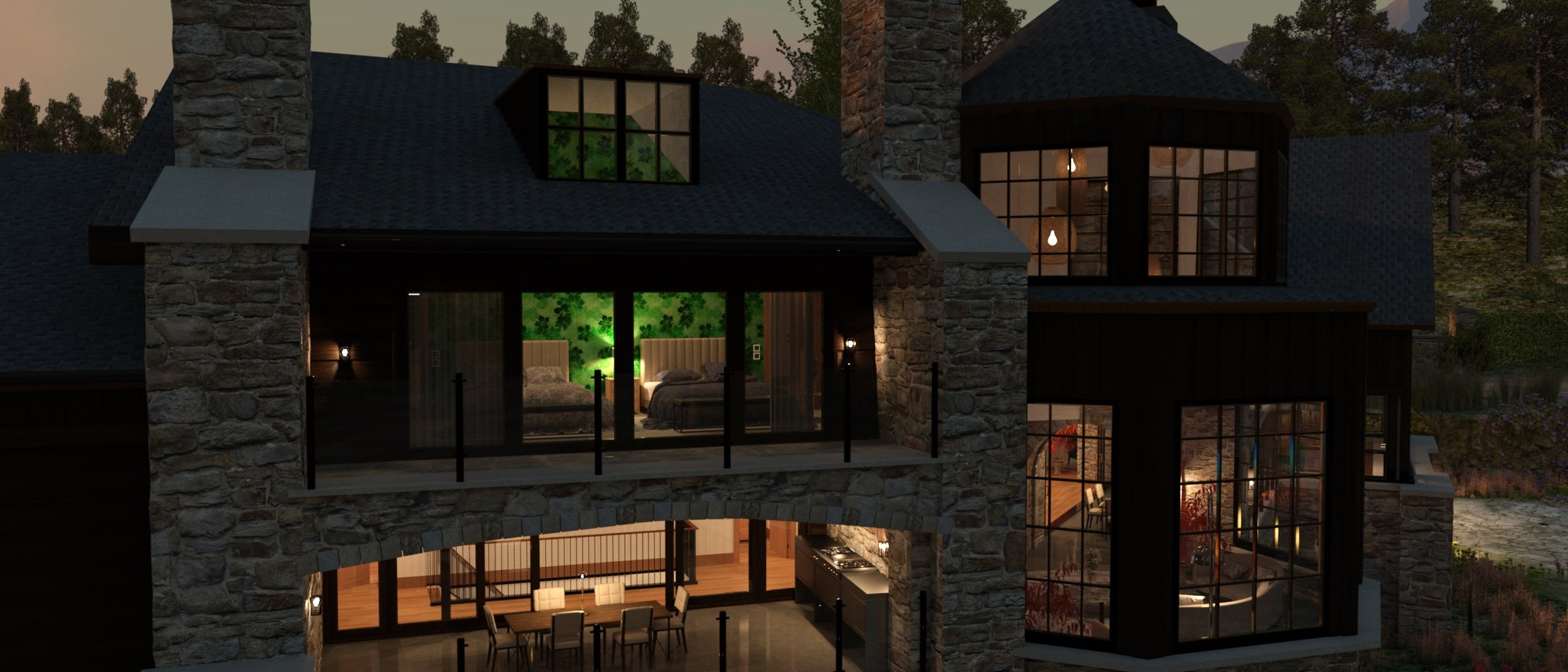 PW Lake Mansion | Daz 3D