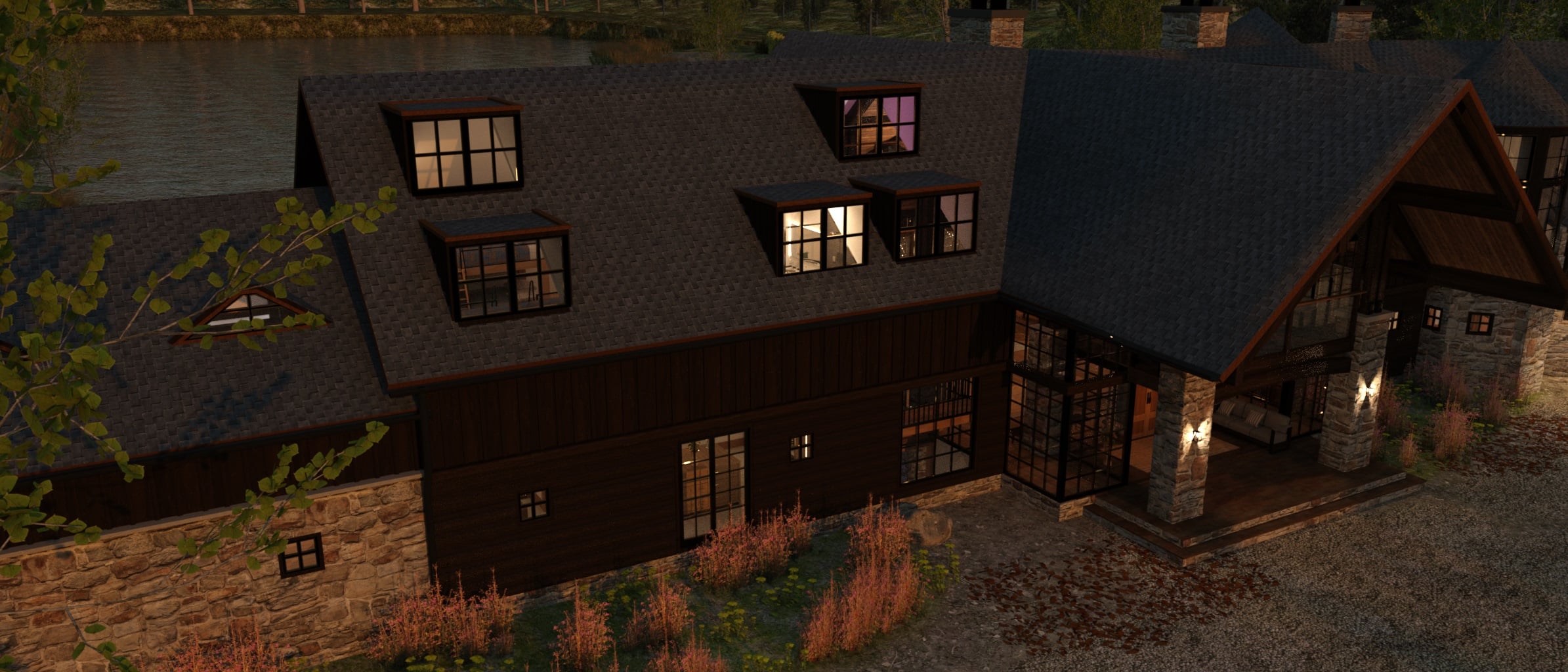 PW Lake Mansion | Daz 3D