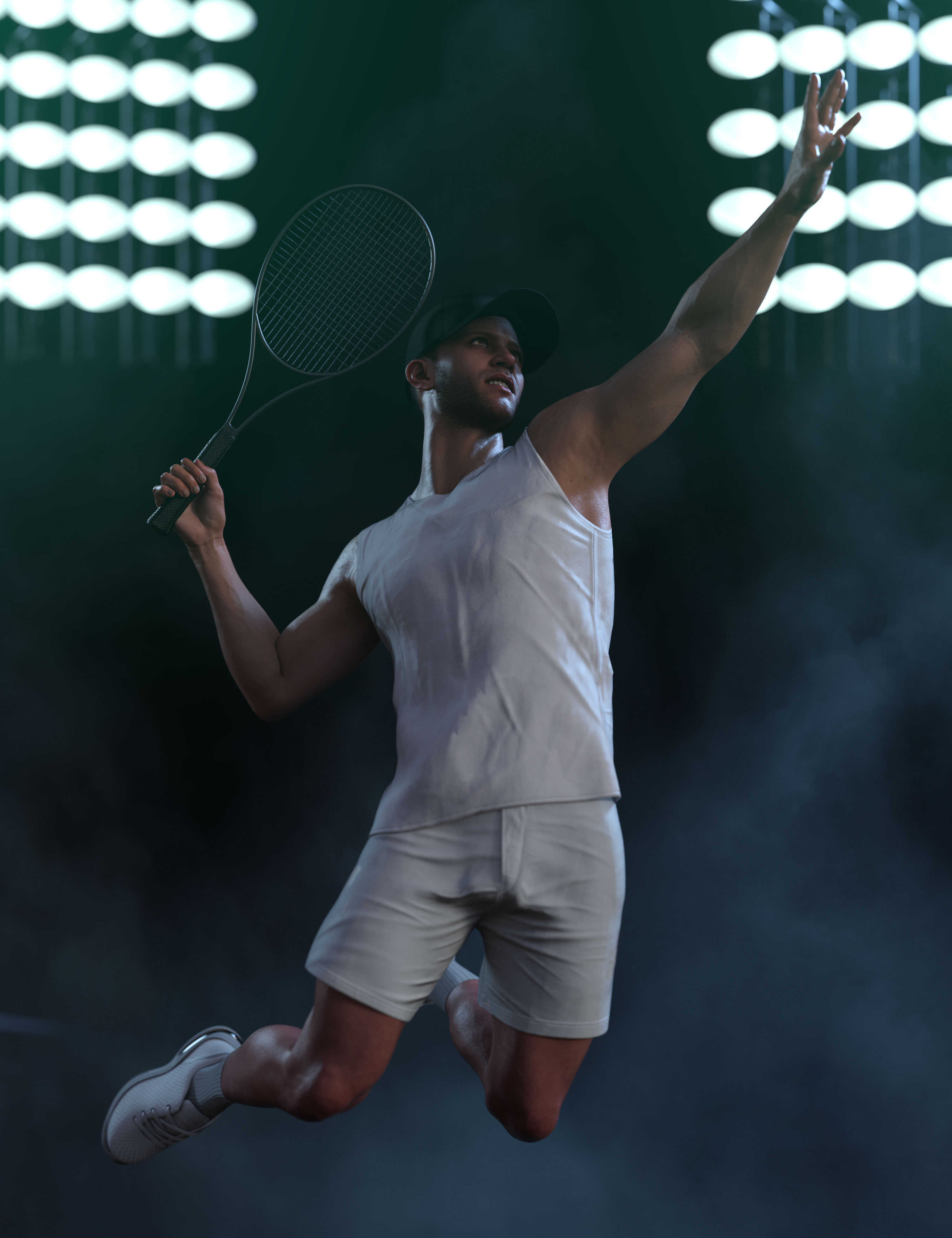 Match Point Tennis Poses and Props for Genesis 9 and Genesis 8 | Daz 3D