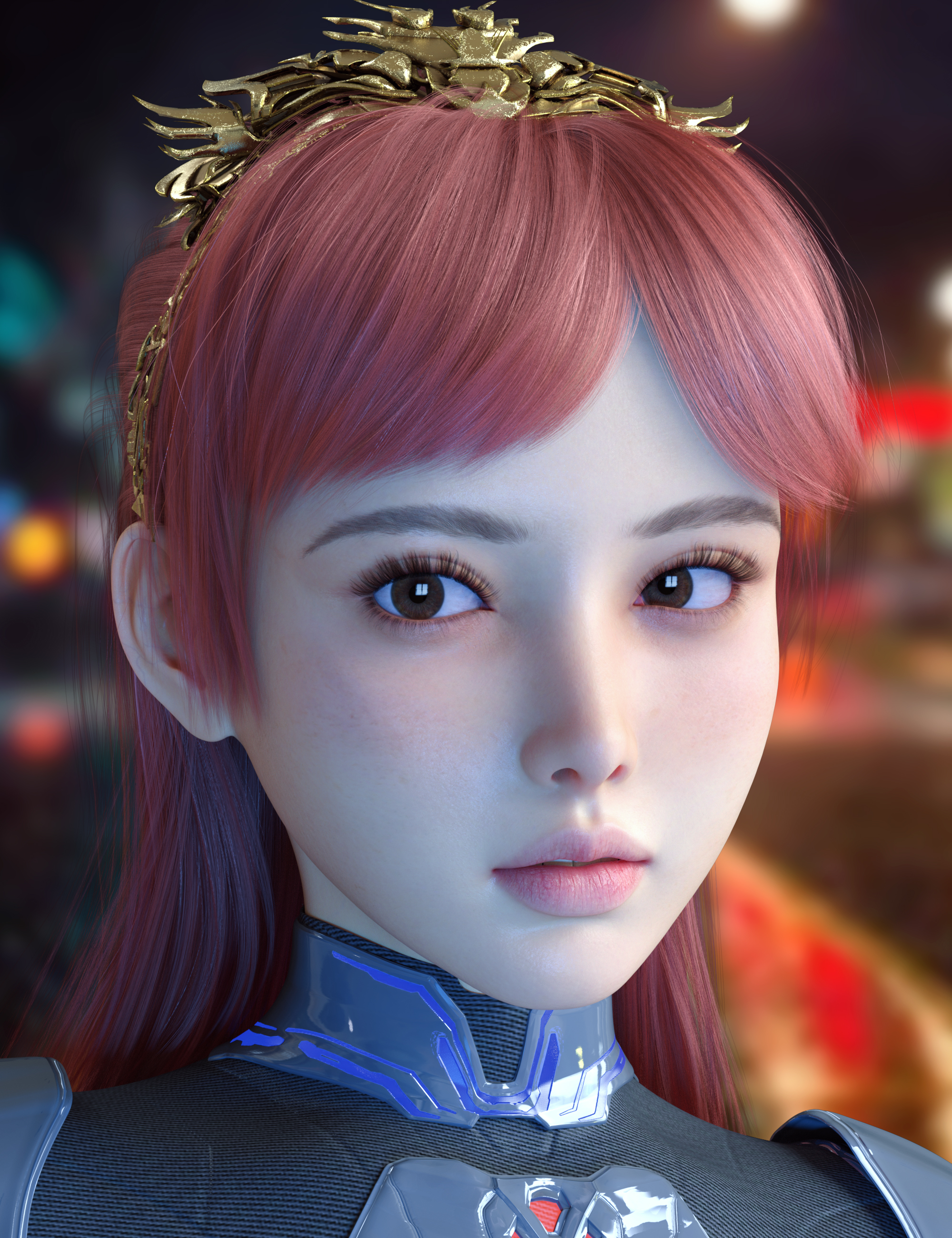 Vo Xiao Hua HD Character, Hair, and Armour for Genesis 9 Bundle | Daz 3D