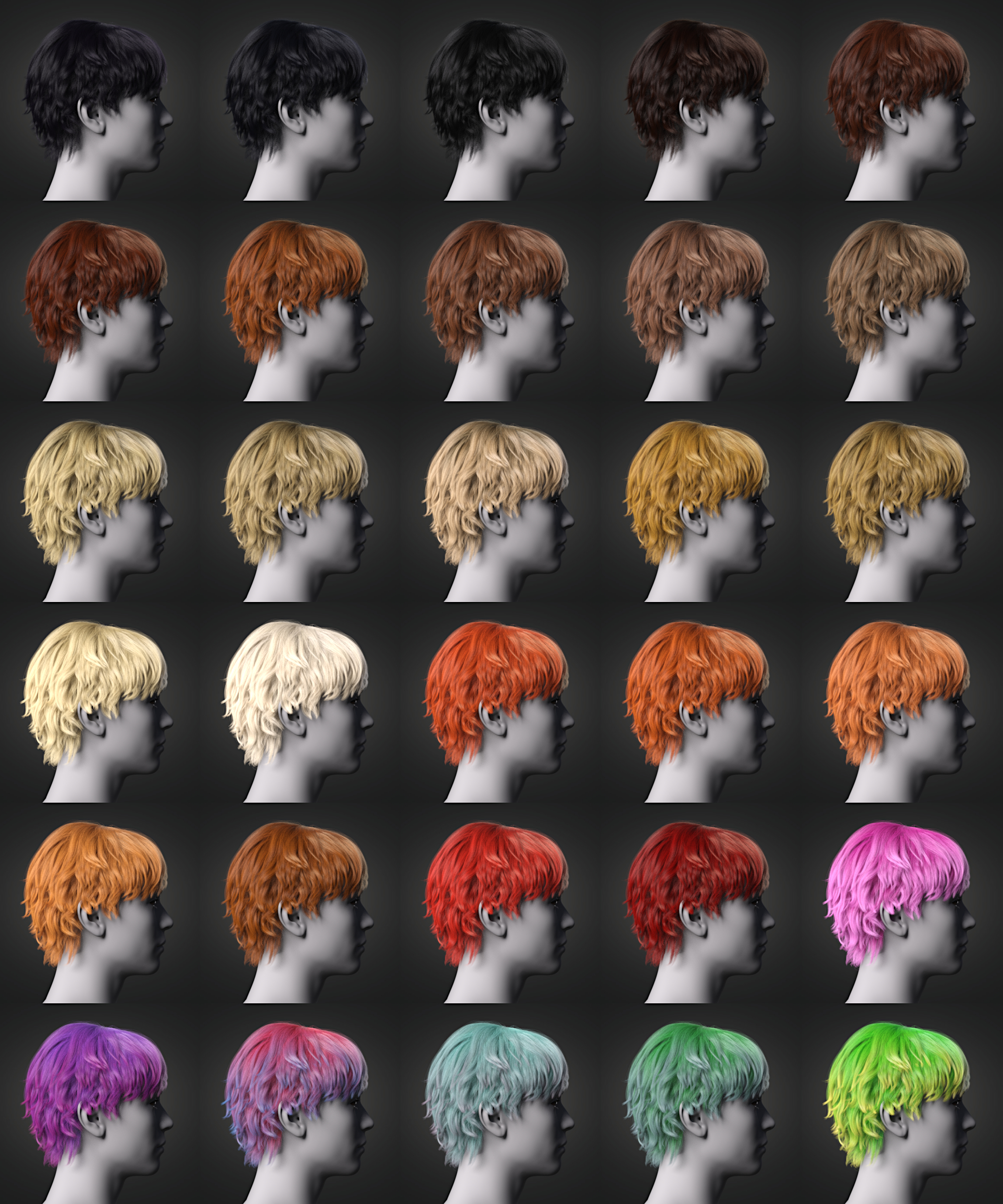 Dannie Hair for Genesis 9 | Daz 3D