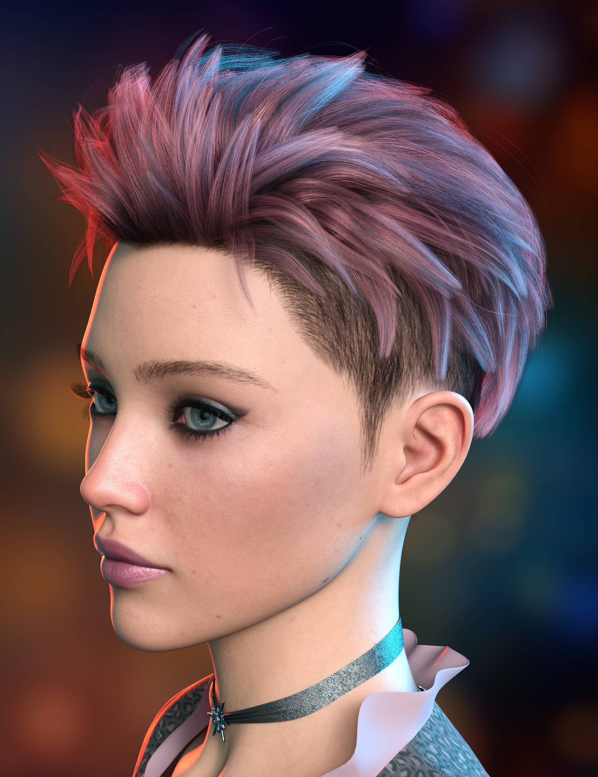 Antares Hair for Genesis 9, 8 and 8.1 Male | Daz 3D