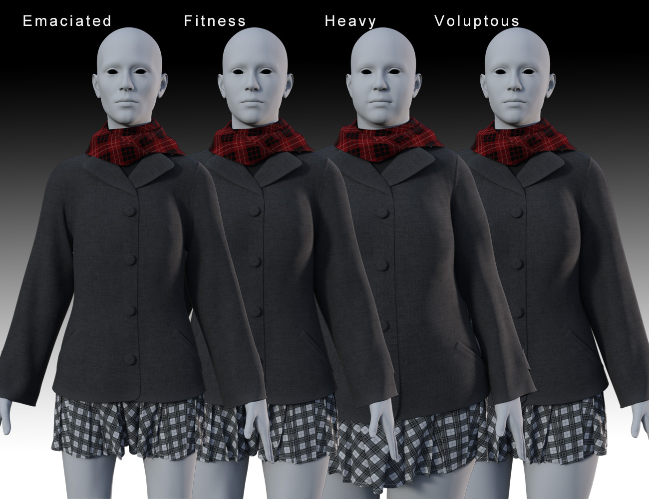 dForce Winter Coat Outfit for Genesis 9 | Daz 3D