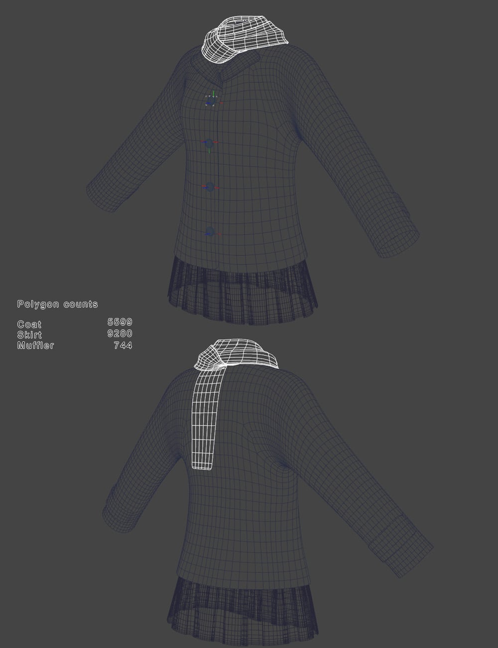 dForce Winter Coat Outfit for Genesis 9 | Daz 3D