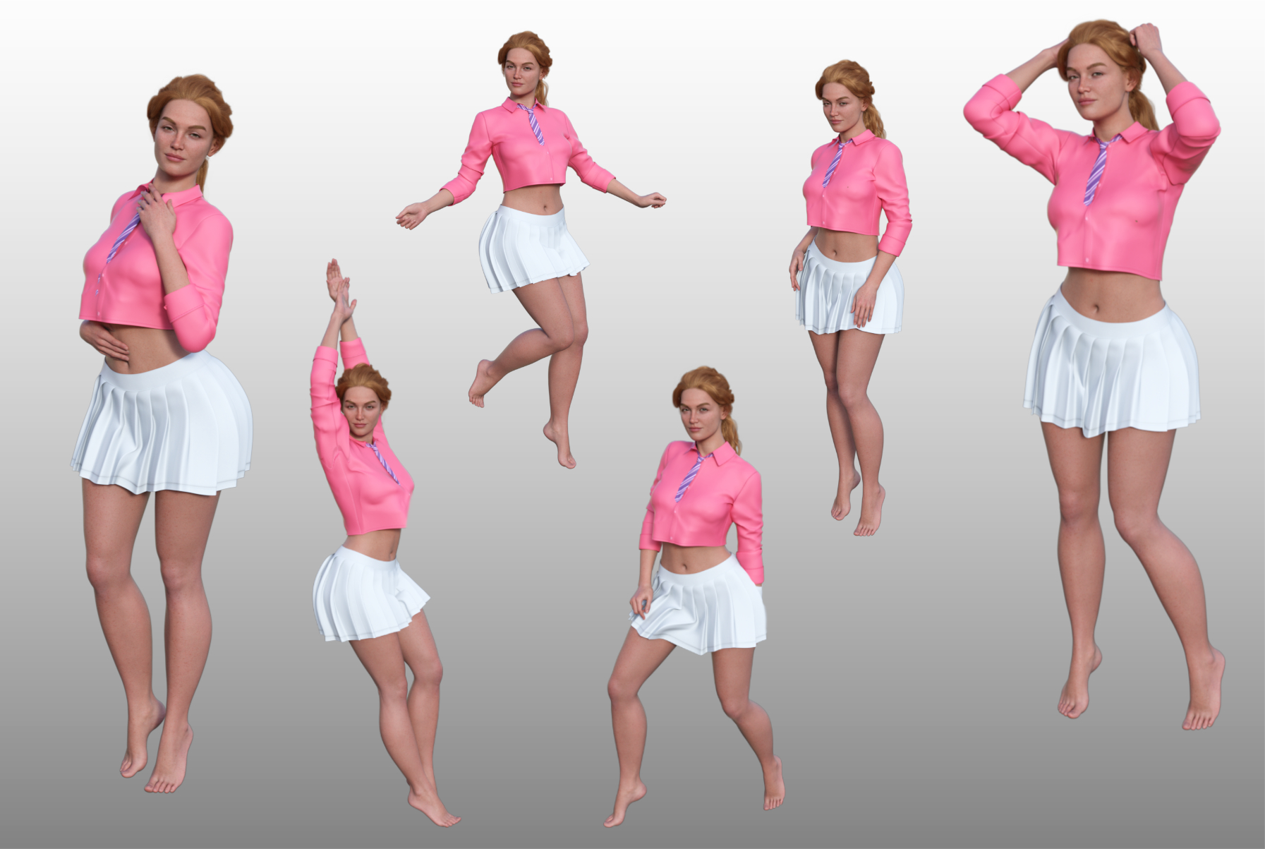 FG Feminine Poses for Genesis 9 and 8 Female | Daz 3D