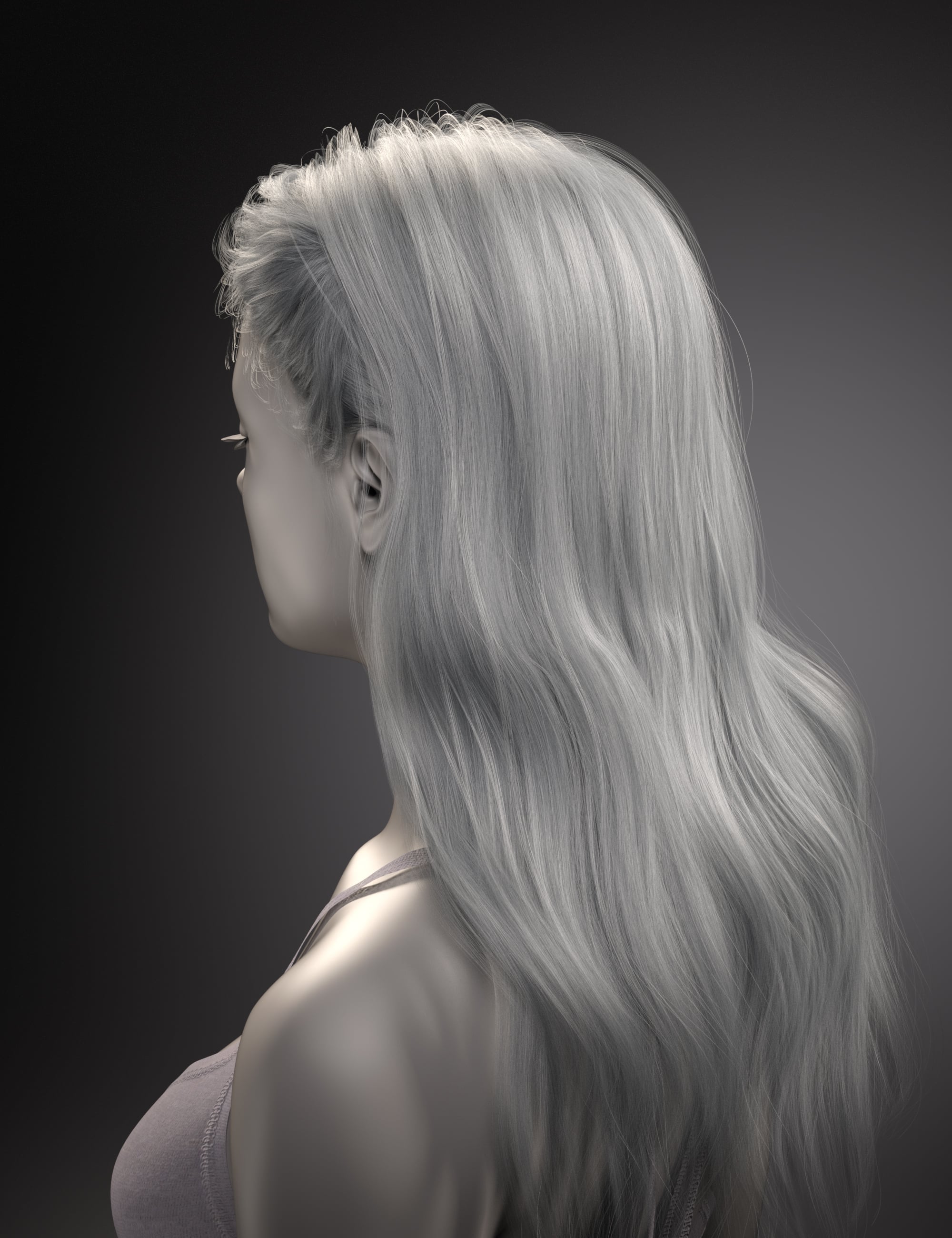 FE Princess Shawl Hair for Genesis 9 | Daz 3D