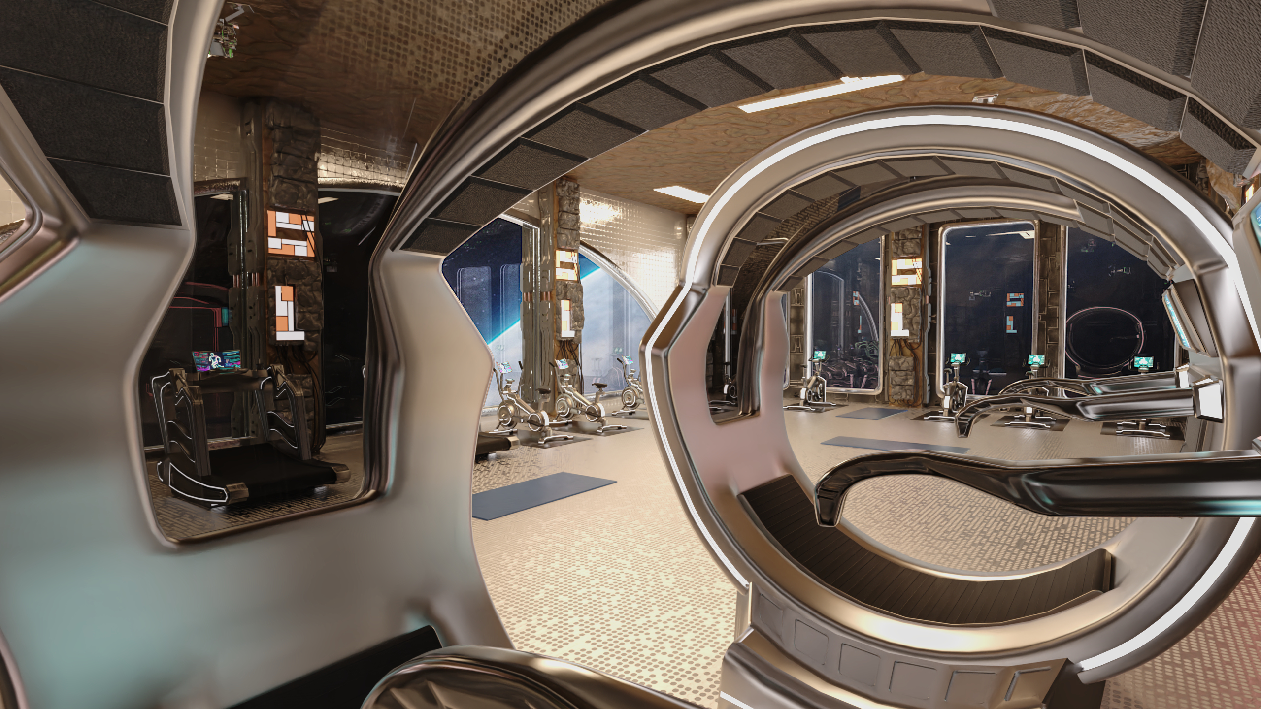 Gravity Space Fitness Gym | Daz 3D