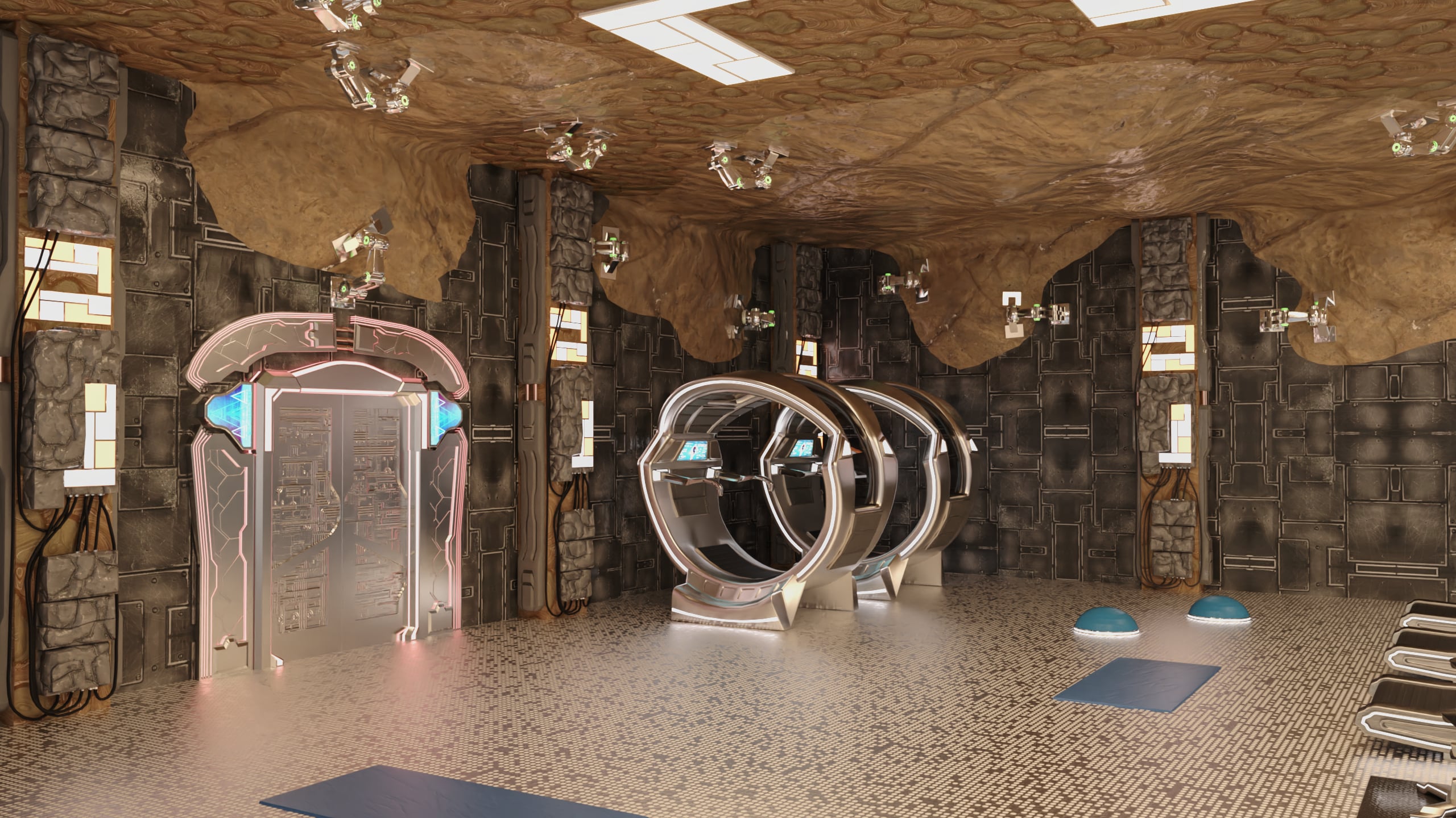 Gravity Space Fitness Gym | Daz 3D