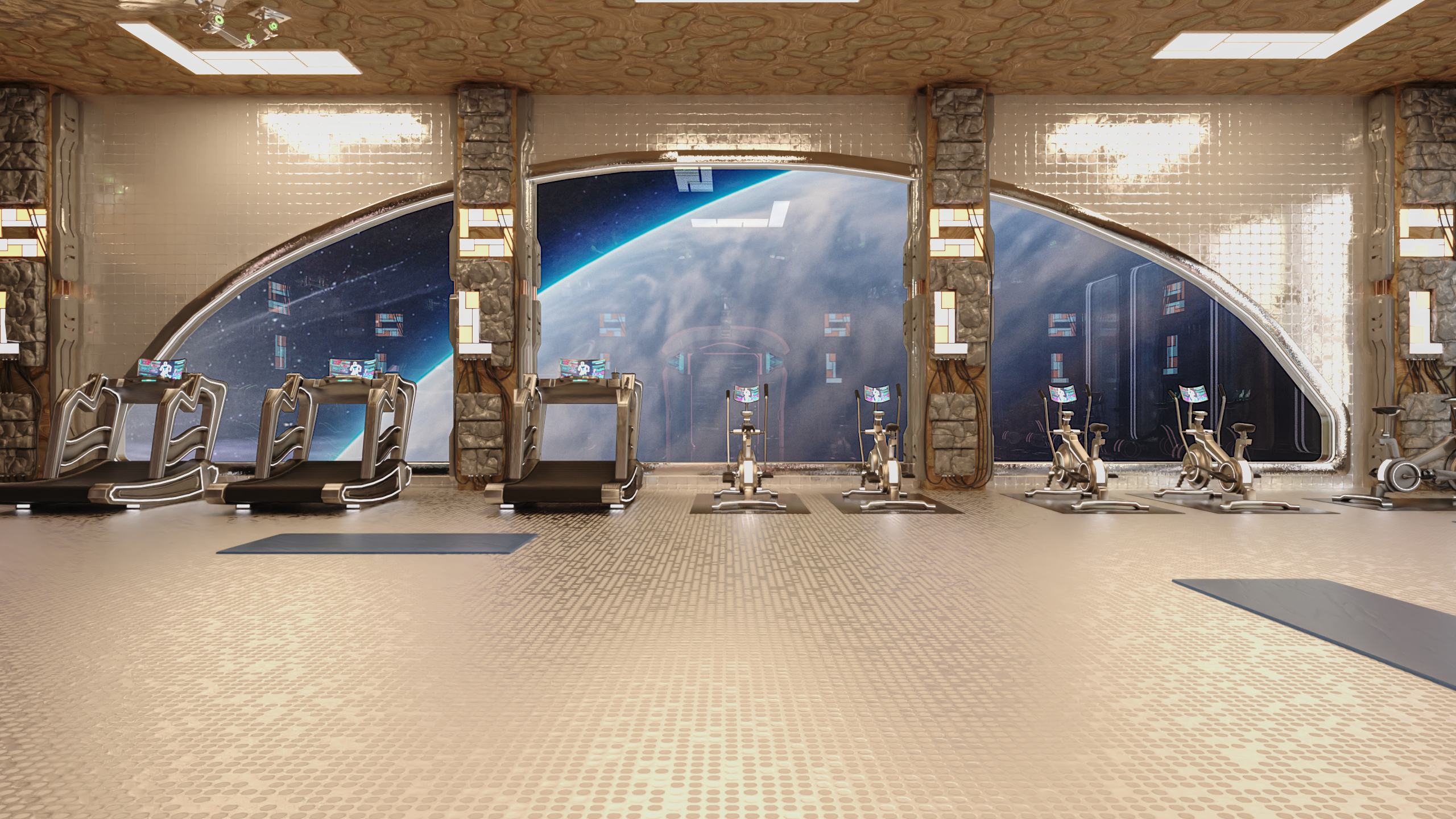 Gravity Space Fitness Gym | Daz 3D