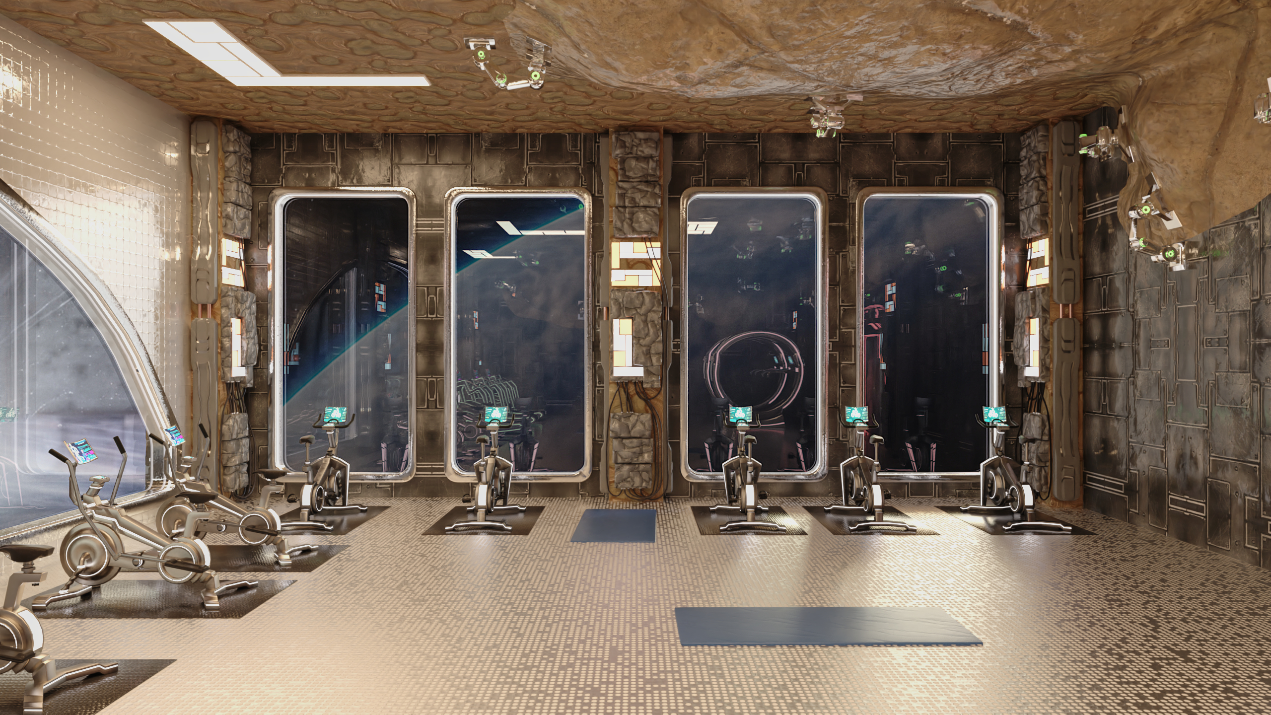 Gravity Space Fitness Gym | Daz 3D