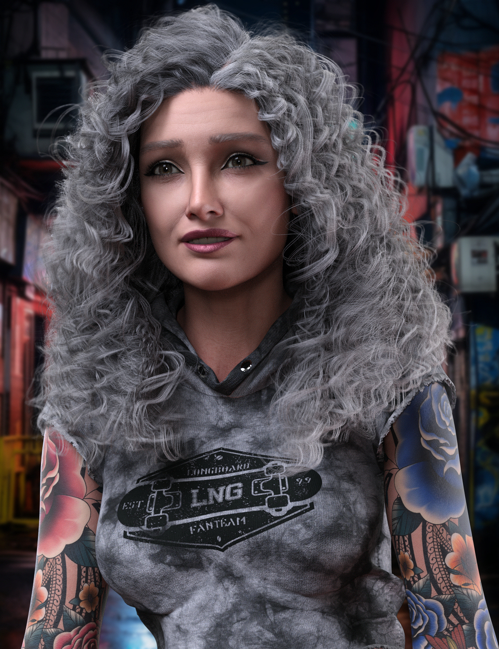 dforce Vanessa Hair for Genesis 9 | Daz 3D