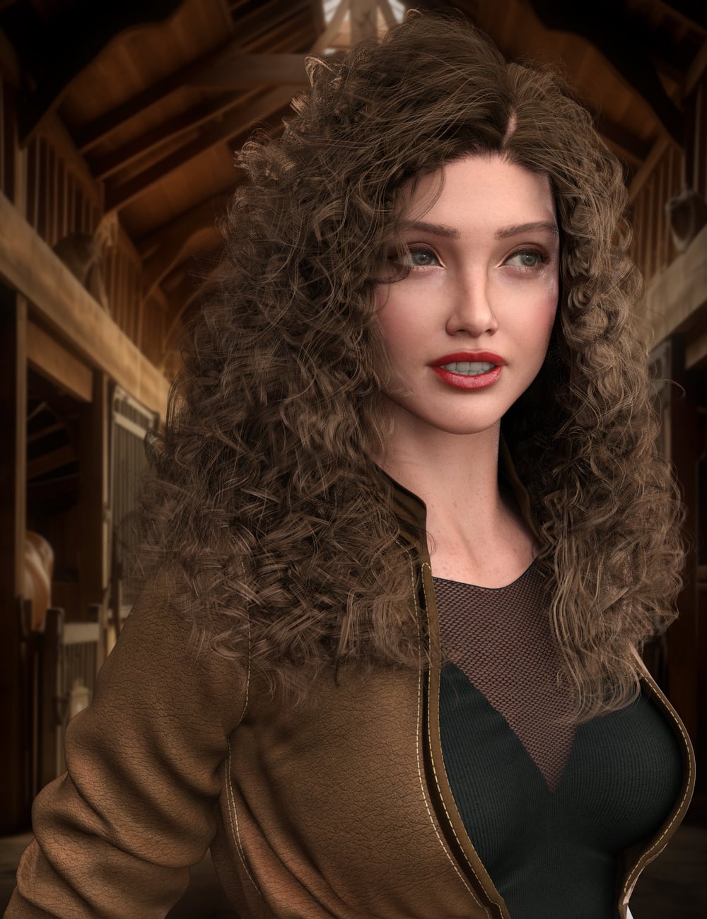 dforce Vanessa Hair for Genesis 9 | Daz 3D