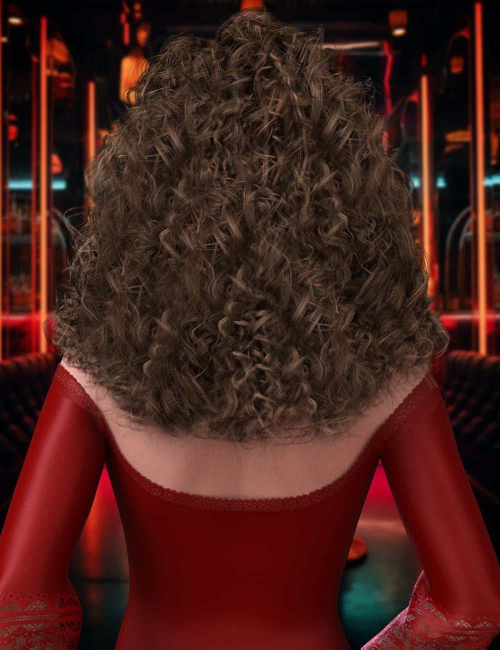 dforce Vanessa Hair for Genesis 9 | Daz 3D
