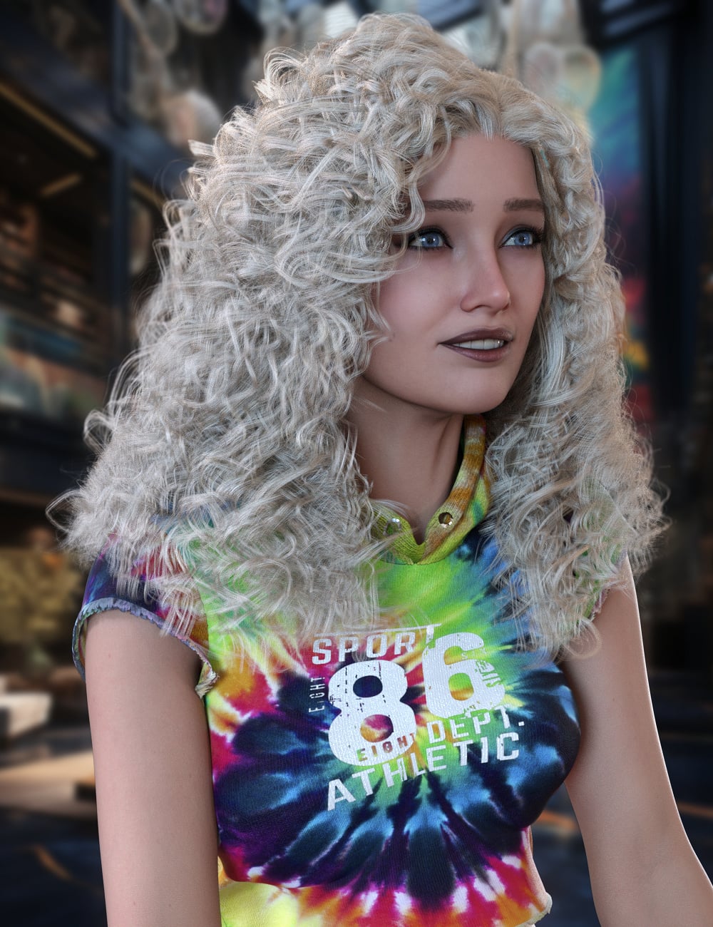 dforce Vanessa Hair for Genesis 9 | Daz 3D
