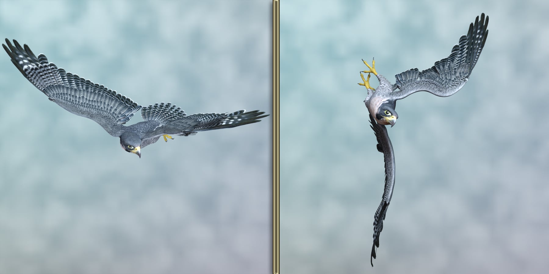 Falconry Redux Poses for DS Peregrine Falcon | Daz 3D