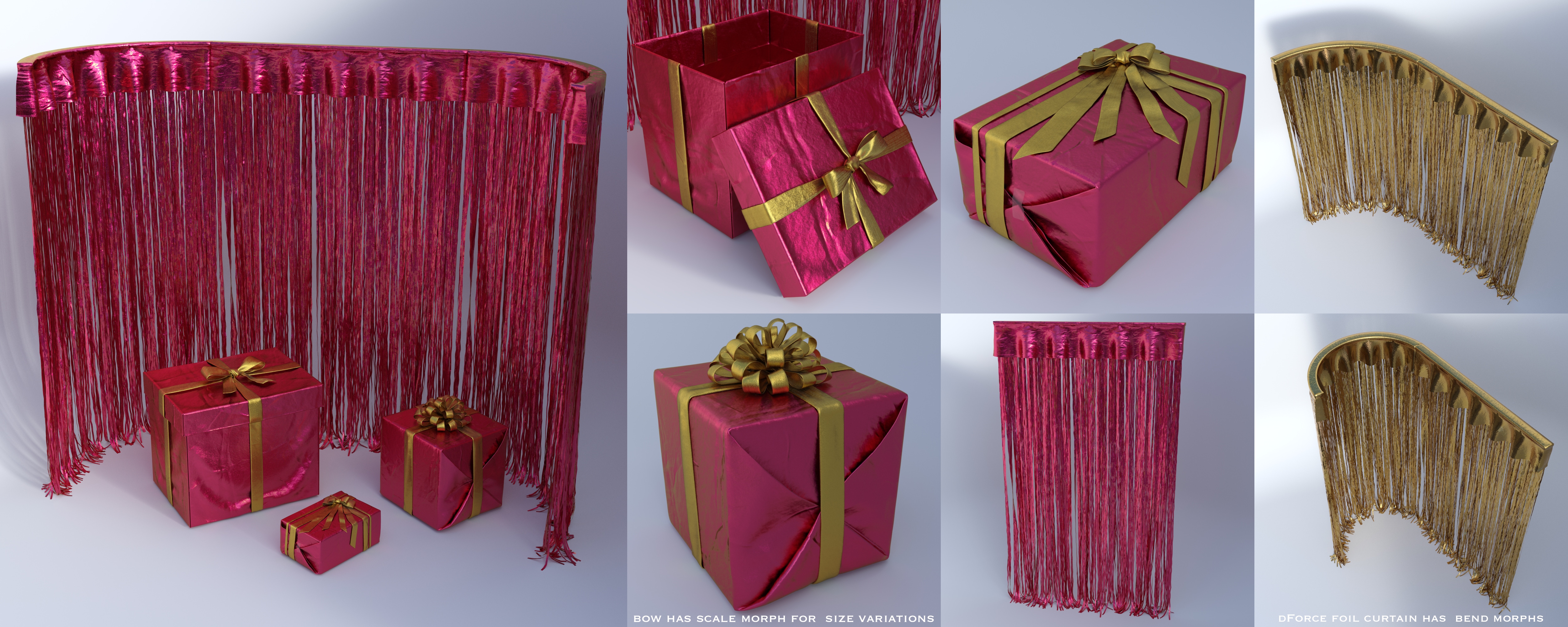 Gift Box Photoshoot Poses and Scenes for Genesis 9, 8 and 8.1 Female ...