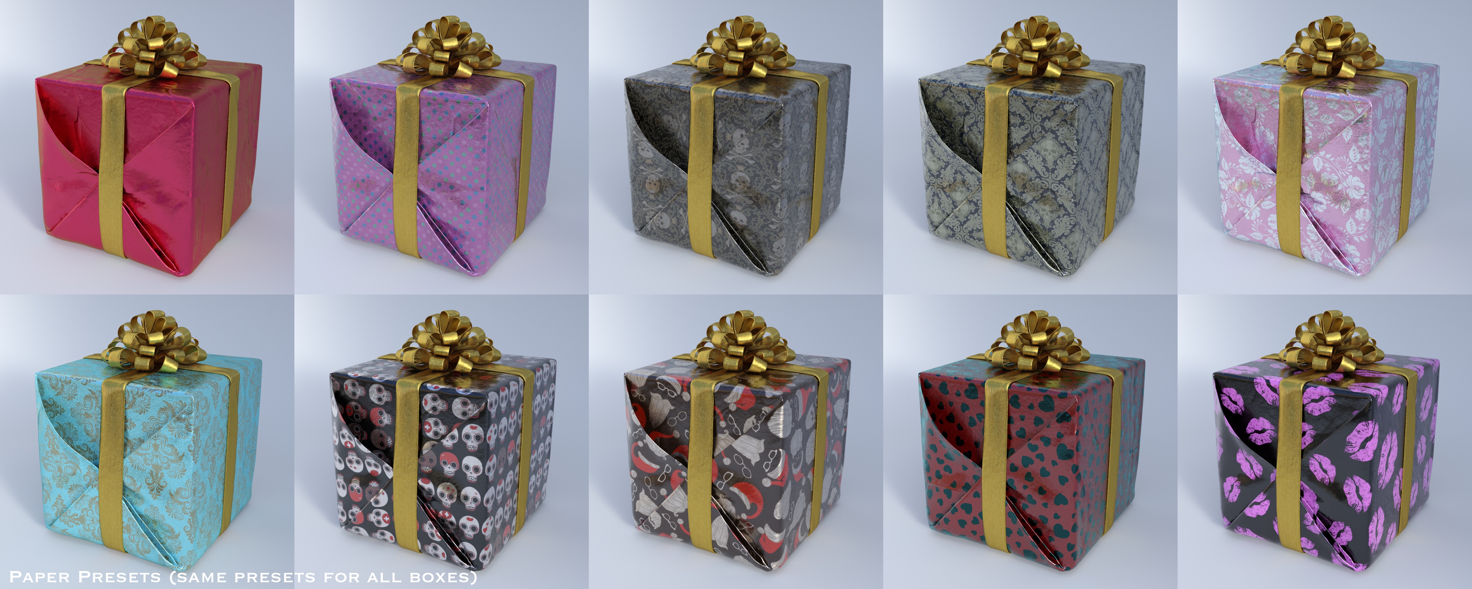 Gift Box Photoshoot Poses and Scenes for Genesis 9, 8 and 8.1 Female ...
