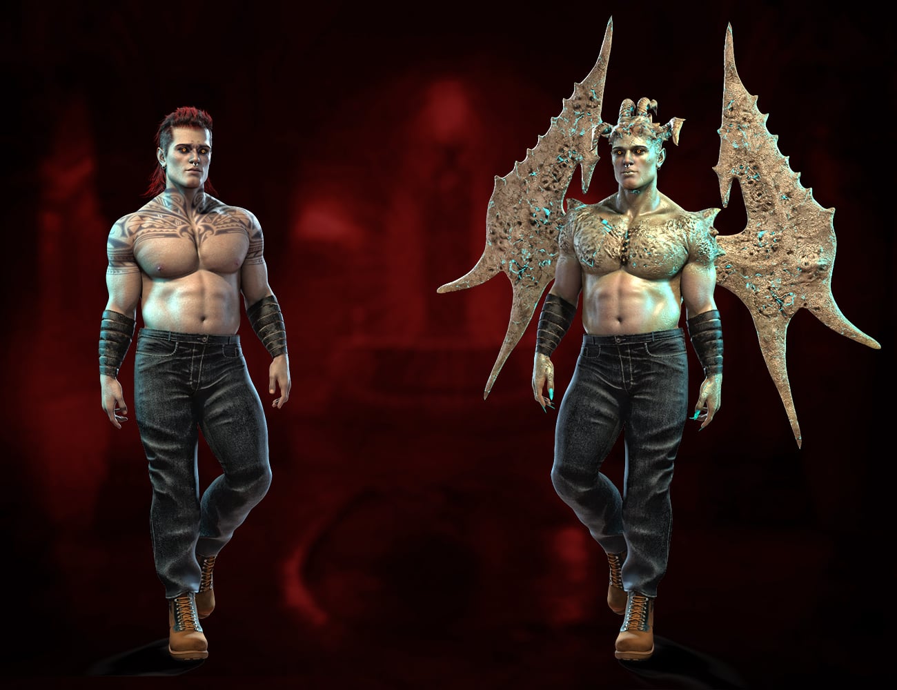 ND Demonizer Shapes for Genesis 9 | Daz 3D