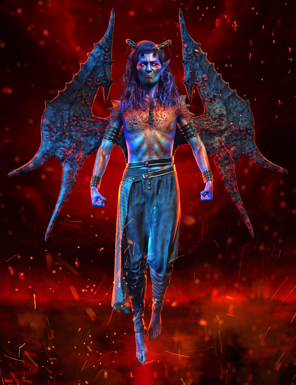 ND Demonizer Shapes for Genesis 9 | Daz 3D
