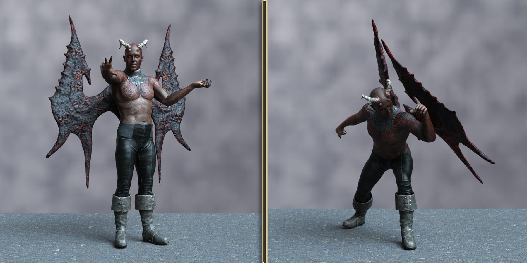 Demonizer Poses for Genesis 9 Base and Demonizer for Genesis 9 | Daz 3D