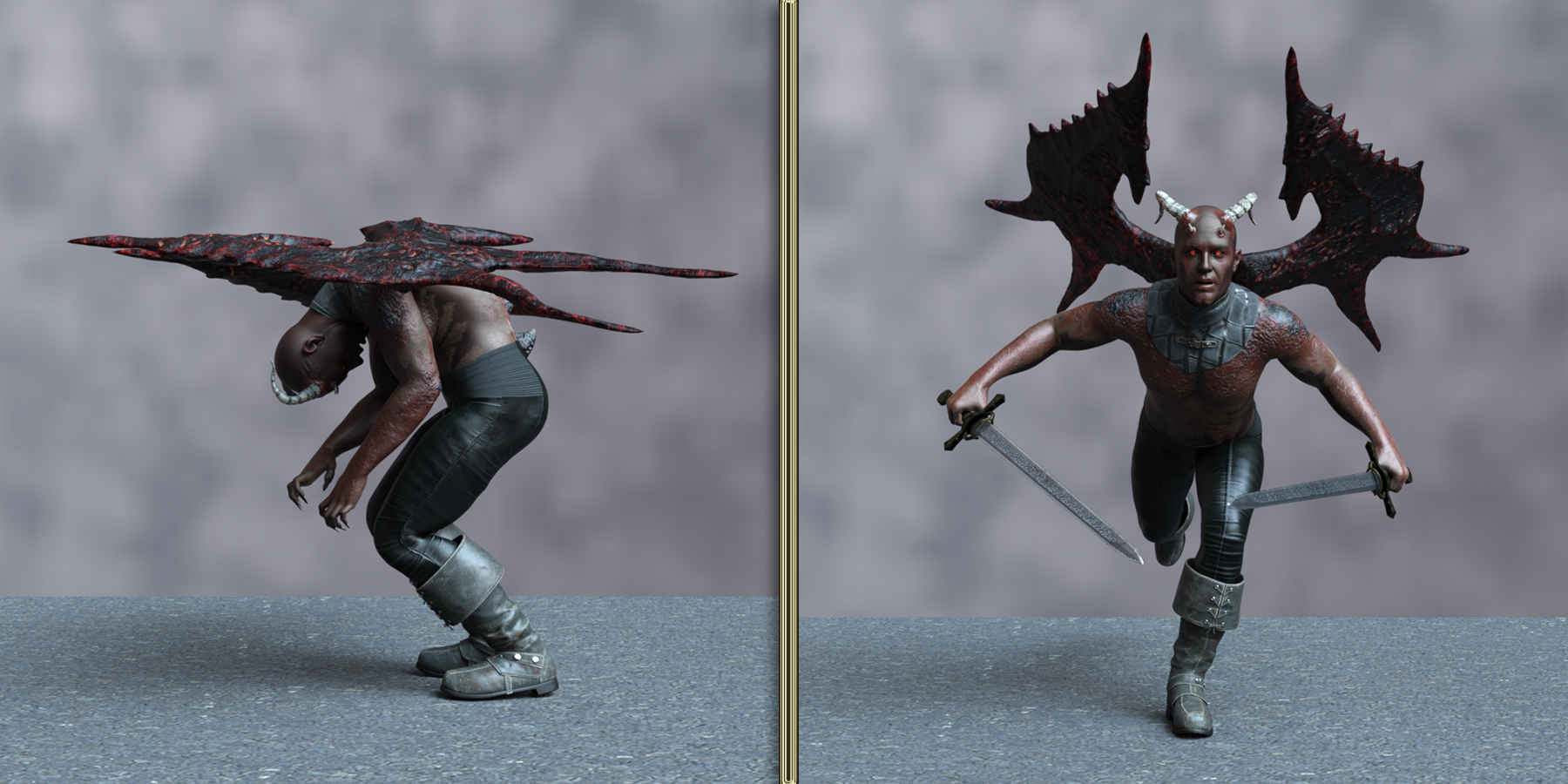 Demonizer Poses for Genesis 9 Base and Demonizer for Genesis 9 | Daz 3D