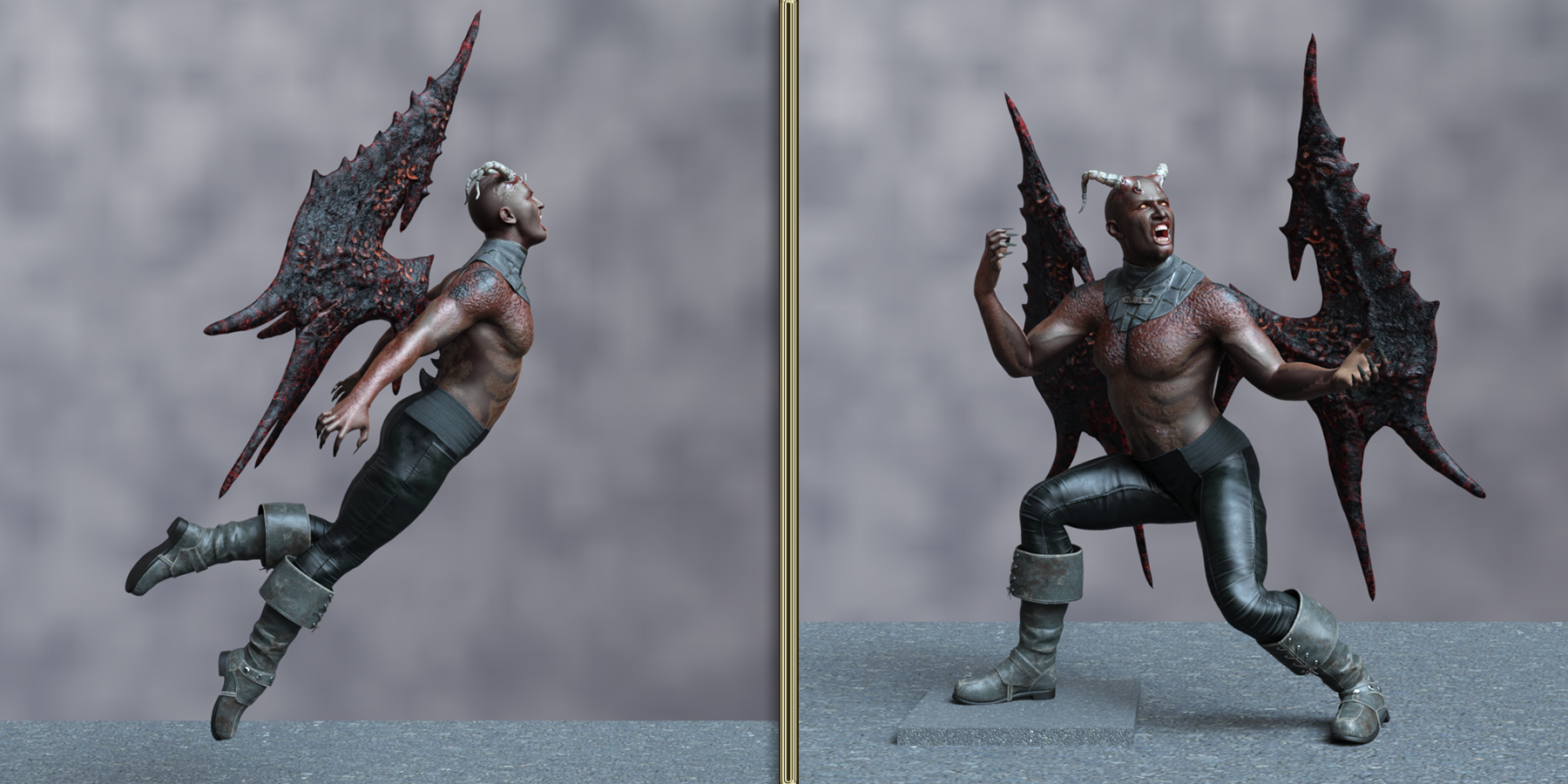 Demonizer Poses for Genesis 9 Base and Demonizer for Genesis 9 | Daz 3D