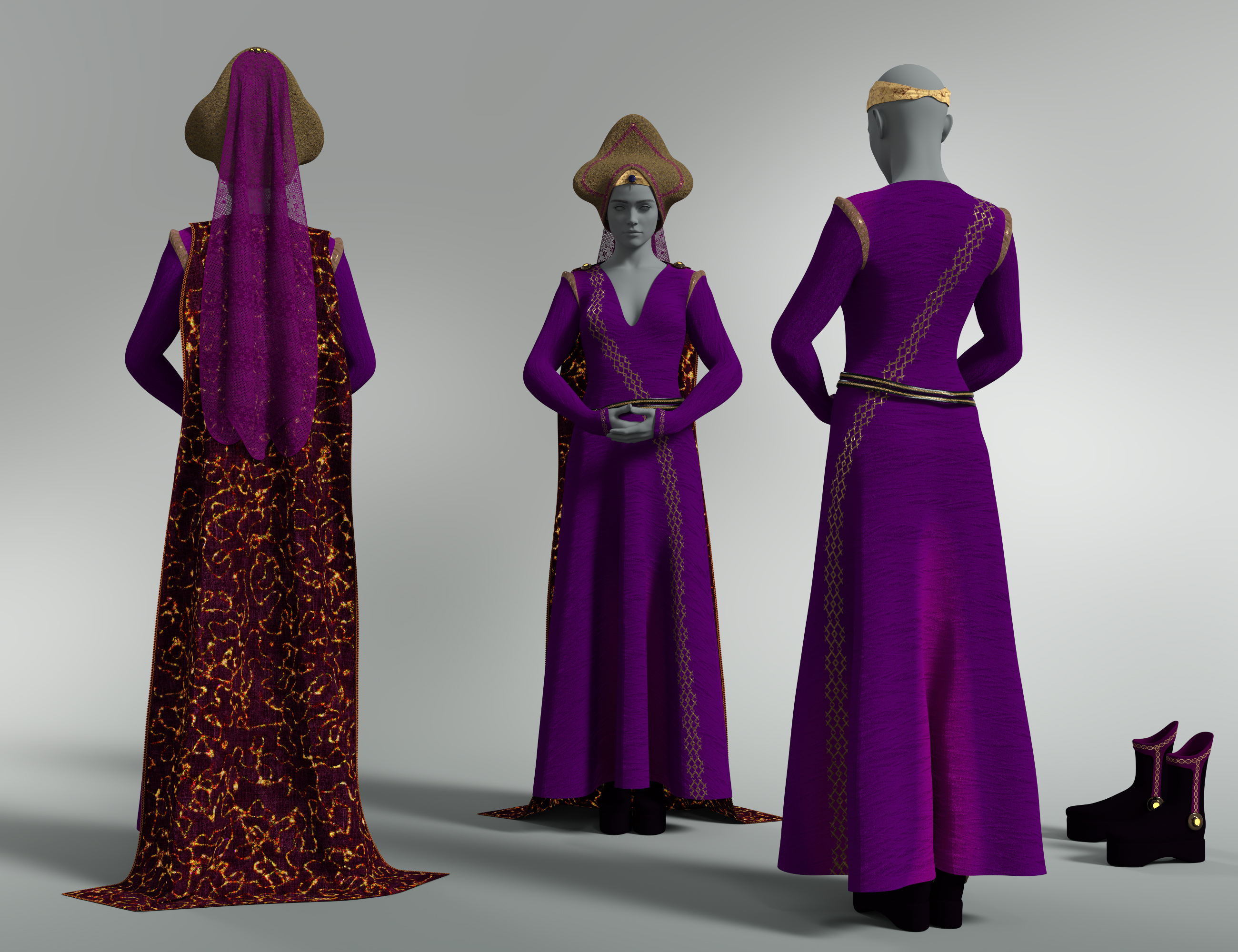 dForce Stellar Elegance Outfit for Genesis 9 | Daz 3D