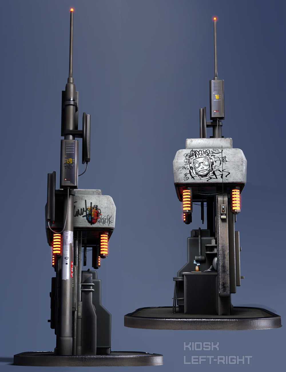 Sci-Fi Street Props | Daz 3D