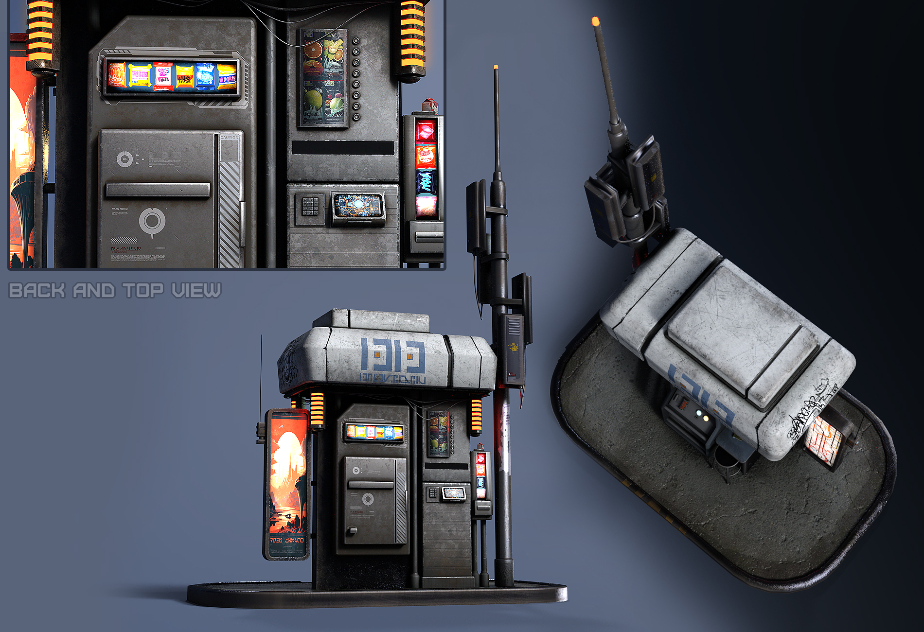 Sci-Fi Street Props | Daz 3D