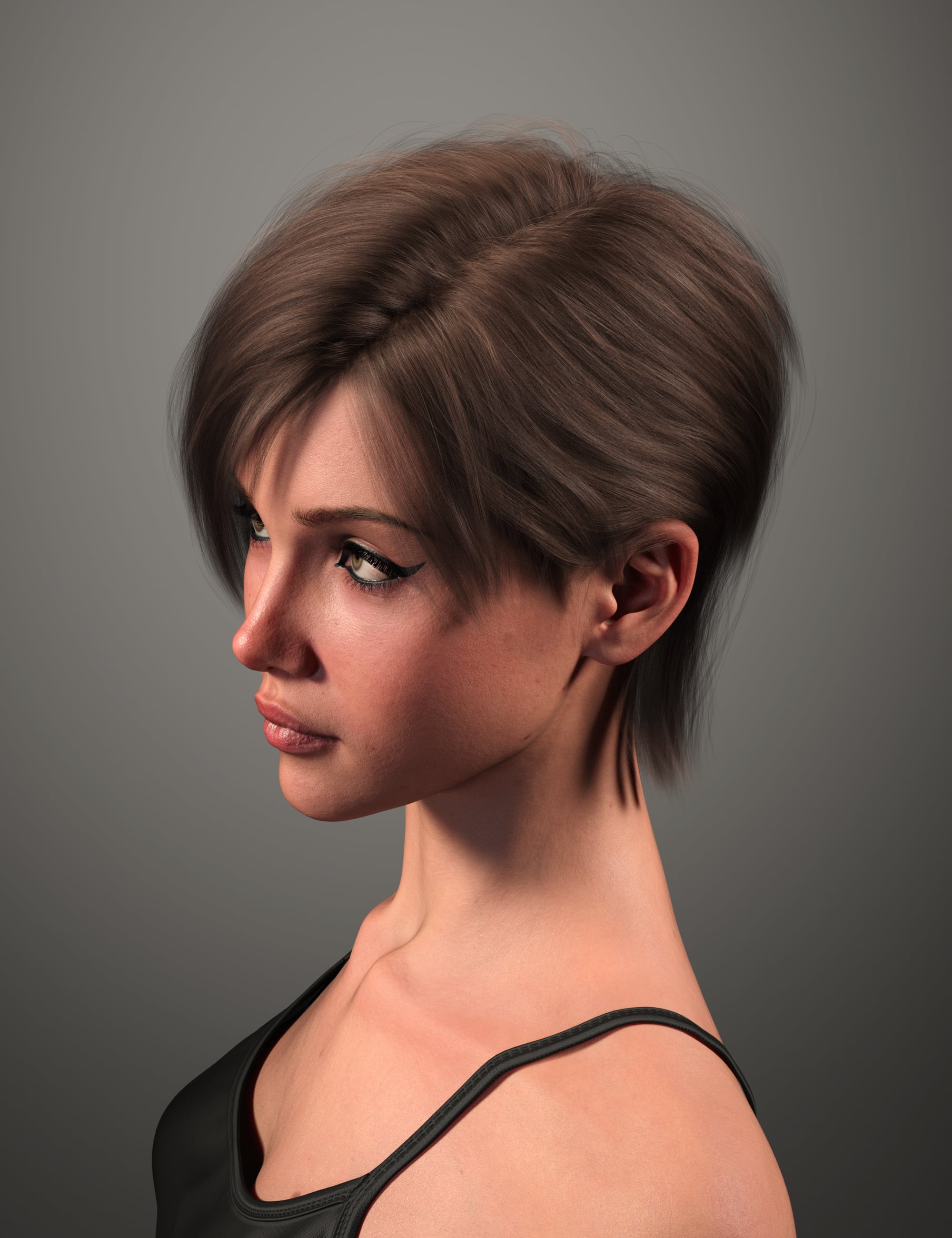 FE Refined Short Hair for Genesis 8 and Genesis 9 | Daz 3D