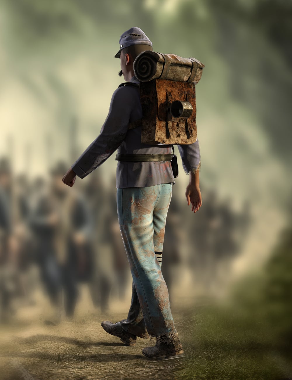 dForce USA Civil War Outfit for Genesis 9 | Daz 3D