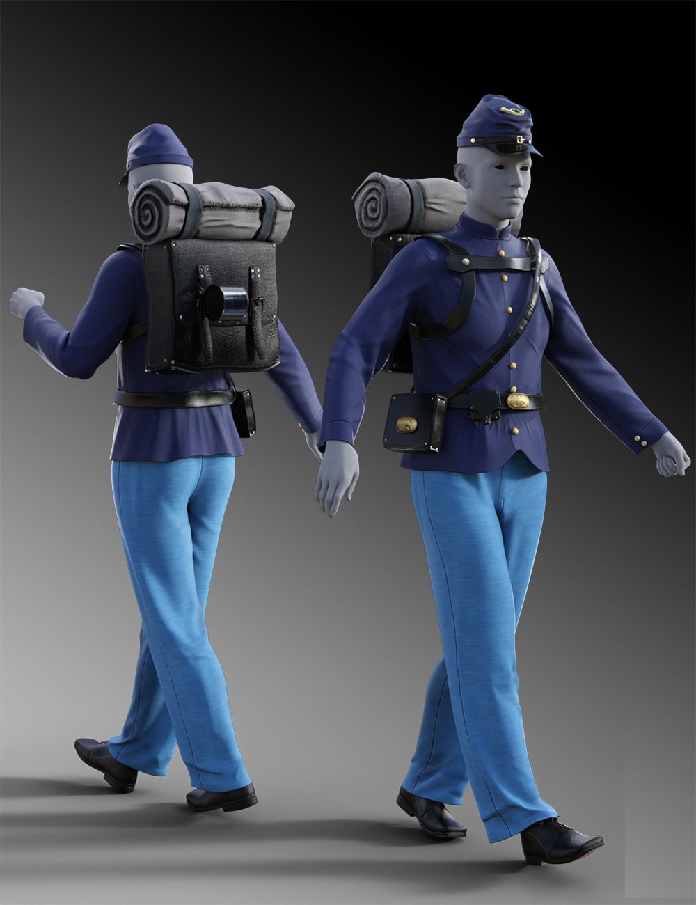 dForce USA Civil War Outfit for Genesis 9 | Daz 3D