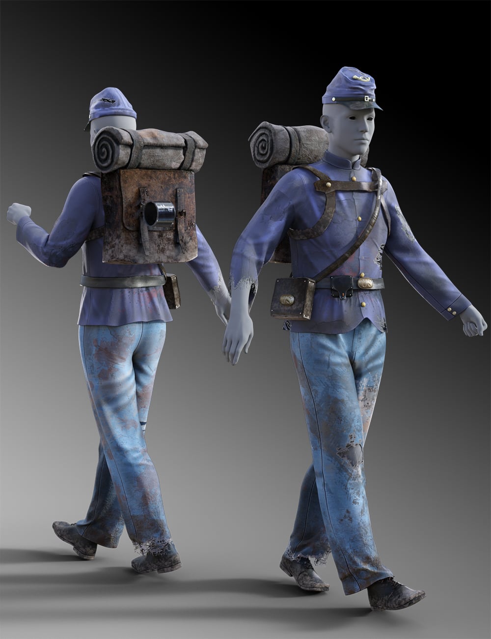 dForce USA Civil War Outfit for Genesis 9 | Daz 3D