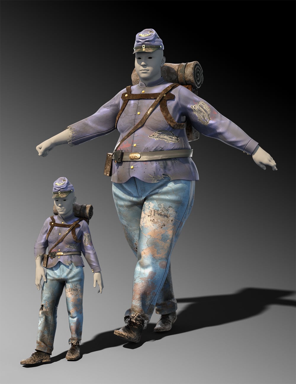 dForce USA Civil War Outfit for Genesis 9 | Daz 3D